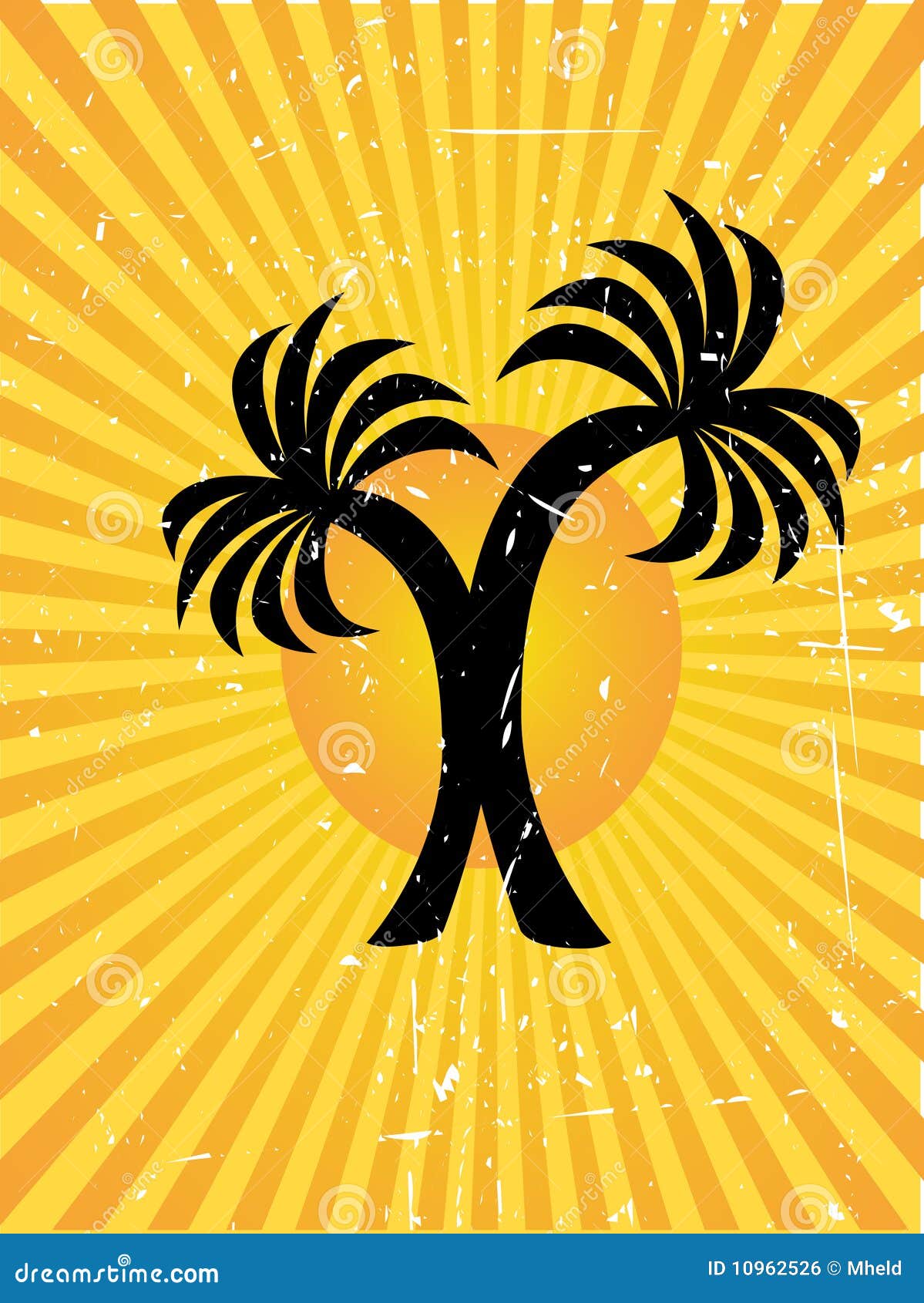 Twin Plam Tree Vector Background Stock Vector - Illustration of twin ...