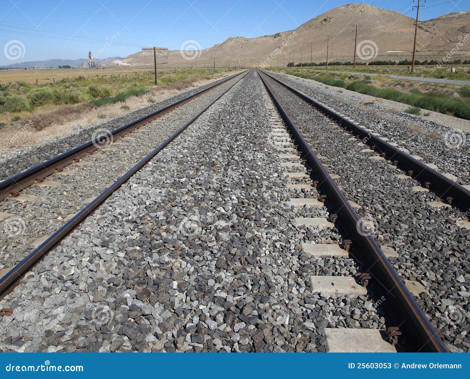 Twin Tracks stock image. Image of transportation, outdoor - 25603053