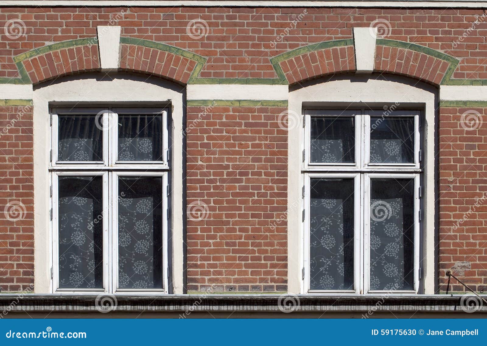 Twin Windows stock photo. Image of green, twin, repetition - 59175630