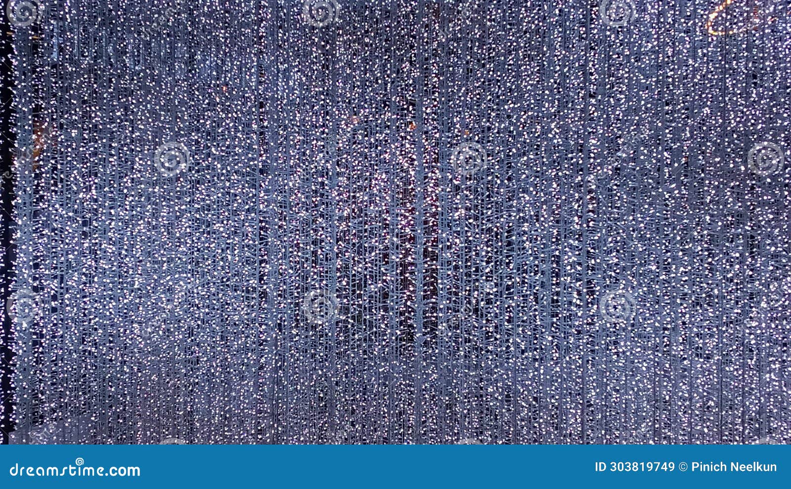 Twinkling Lights Cascade for Festive Backgrounds Editorial Stock Image ...