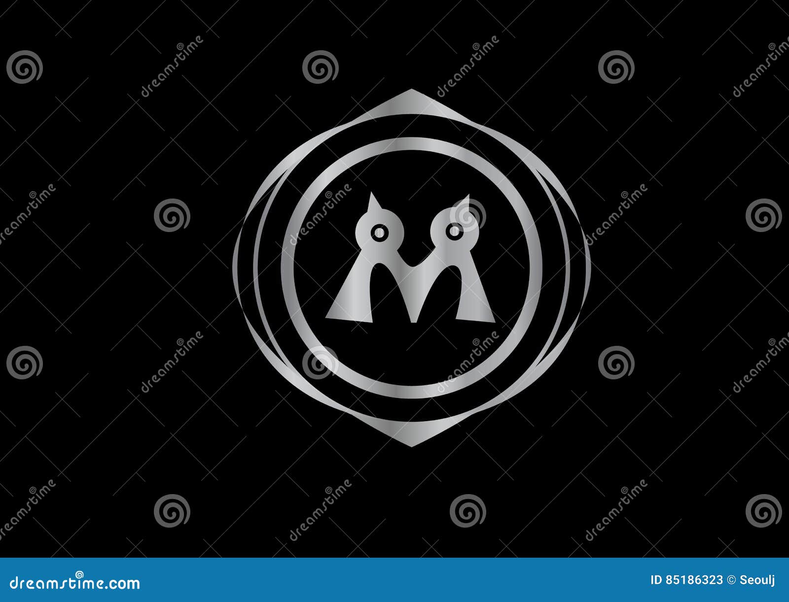 Silver Logo Company Brand Vector Stock Vector - Illustration of company ...