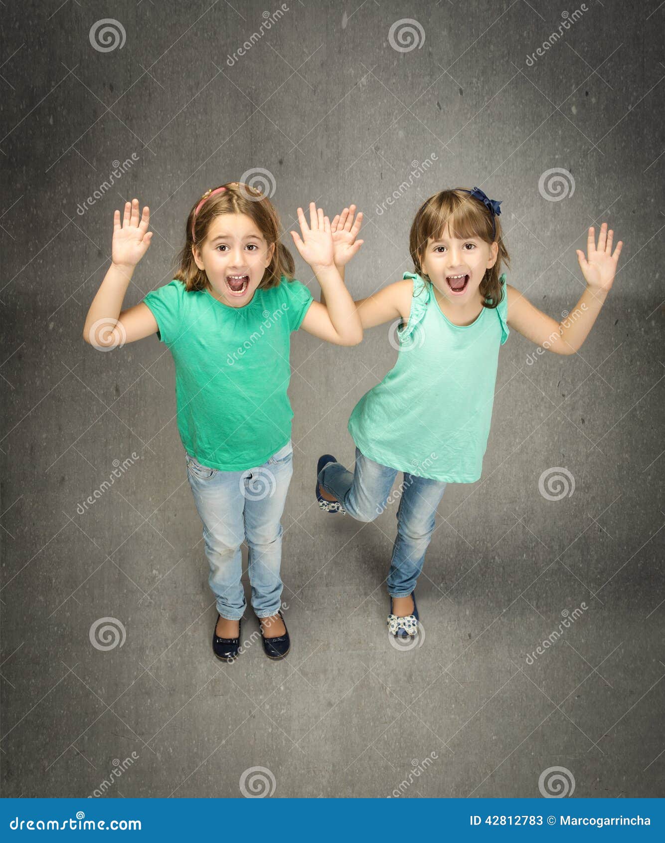 Twins children screaming stock image. Image of scary - 42812783