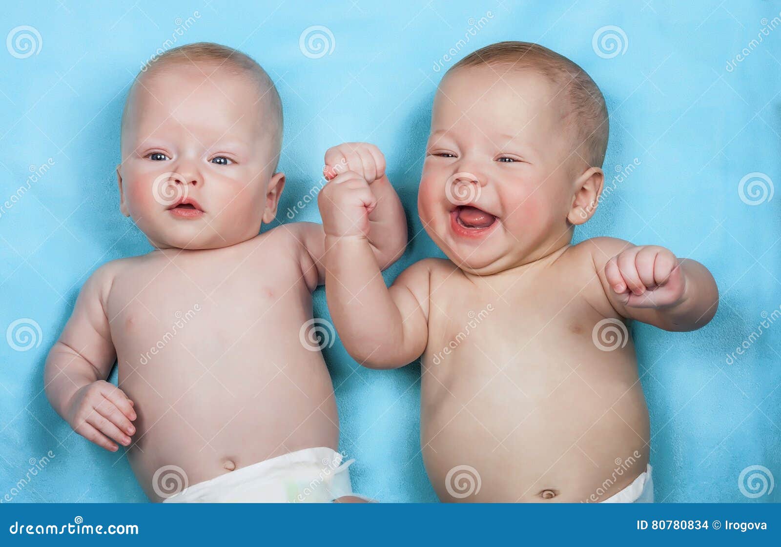 Twins is laughing stock photo. Image of childhood, child - 80780834