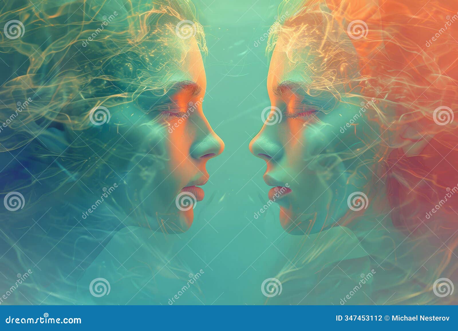 Twins, Symbol of the Zodiac Sign of the Constellation Gemini Stock ...