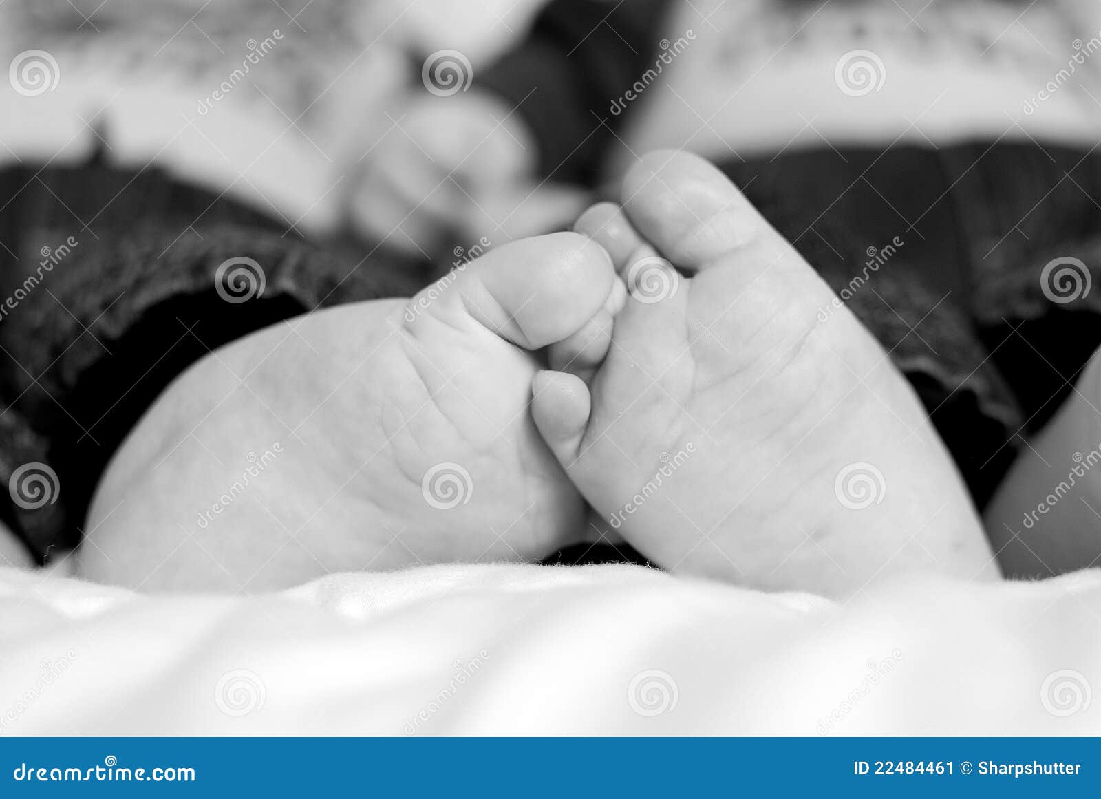 Twins Touching Toes stock image. Image of baby, soft - 22484461