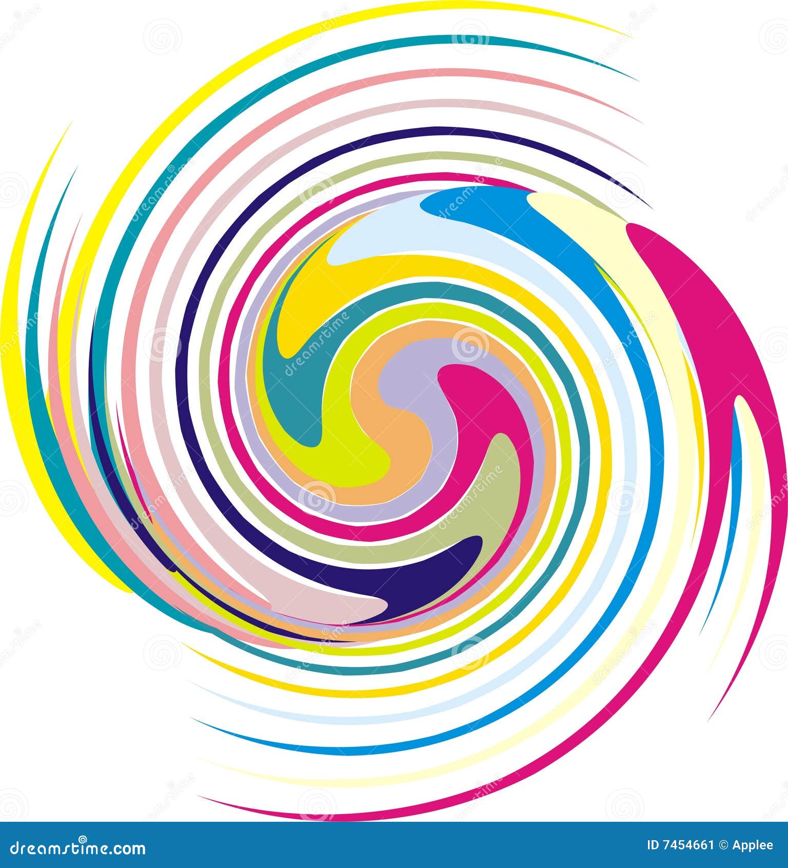 Twirl stock illustration. Illustration of luminosity, background - 7454661