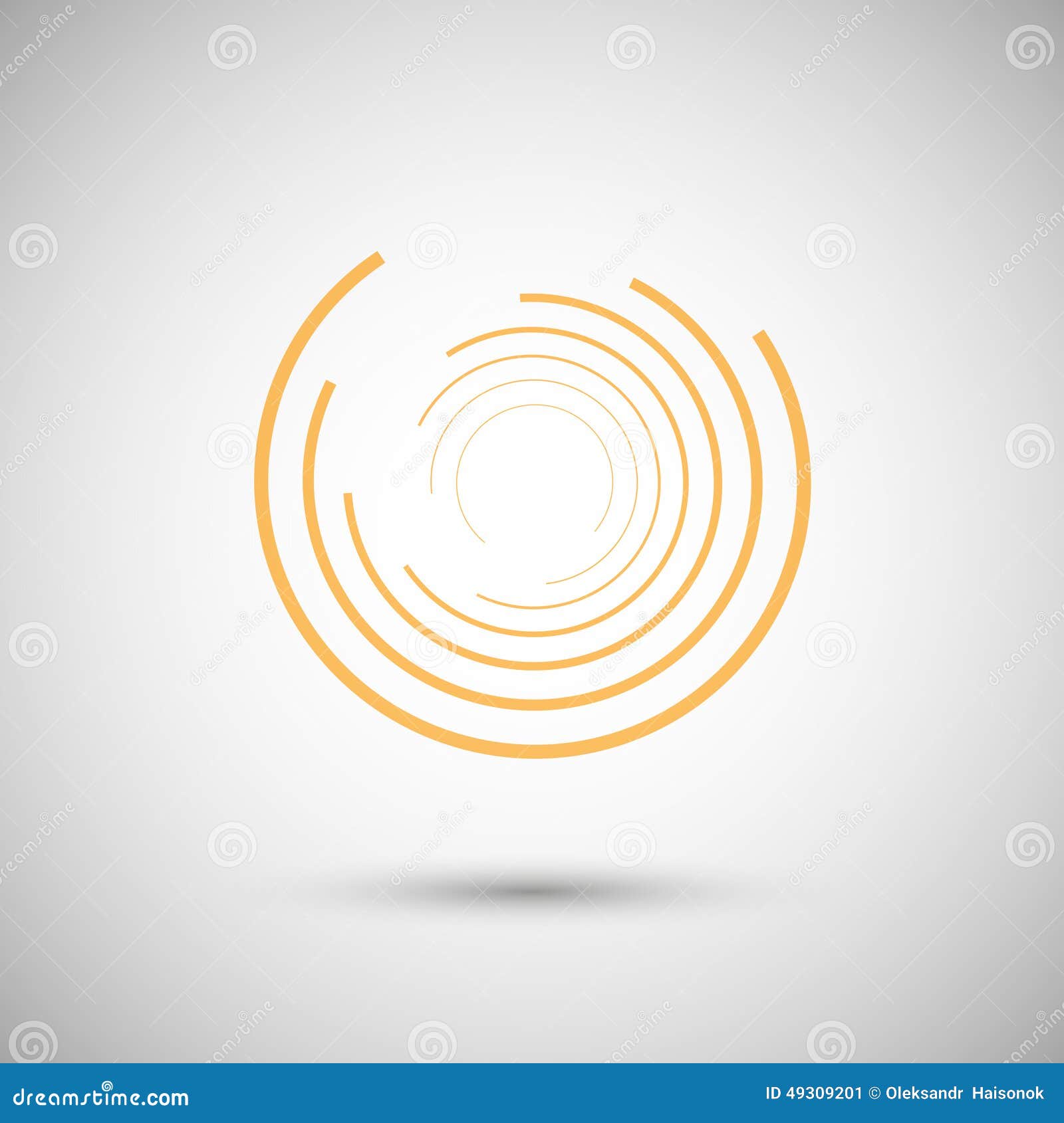The Twirl Elements of a Simple Design Stock Vector - Illustration of ...