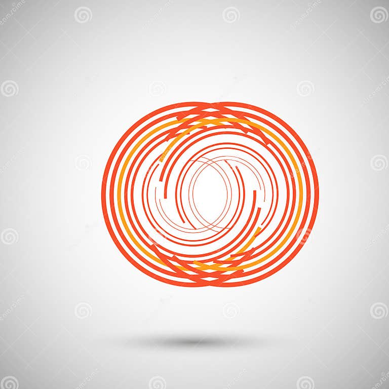 The Twirl Elements of a Simple Design Stock Vector - Illustration of ...
