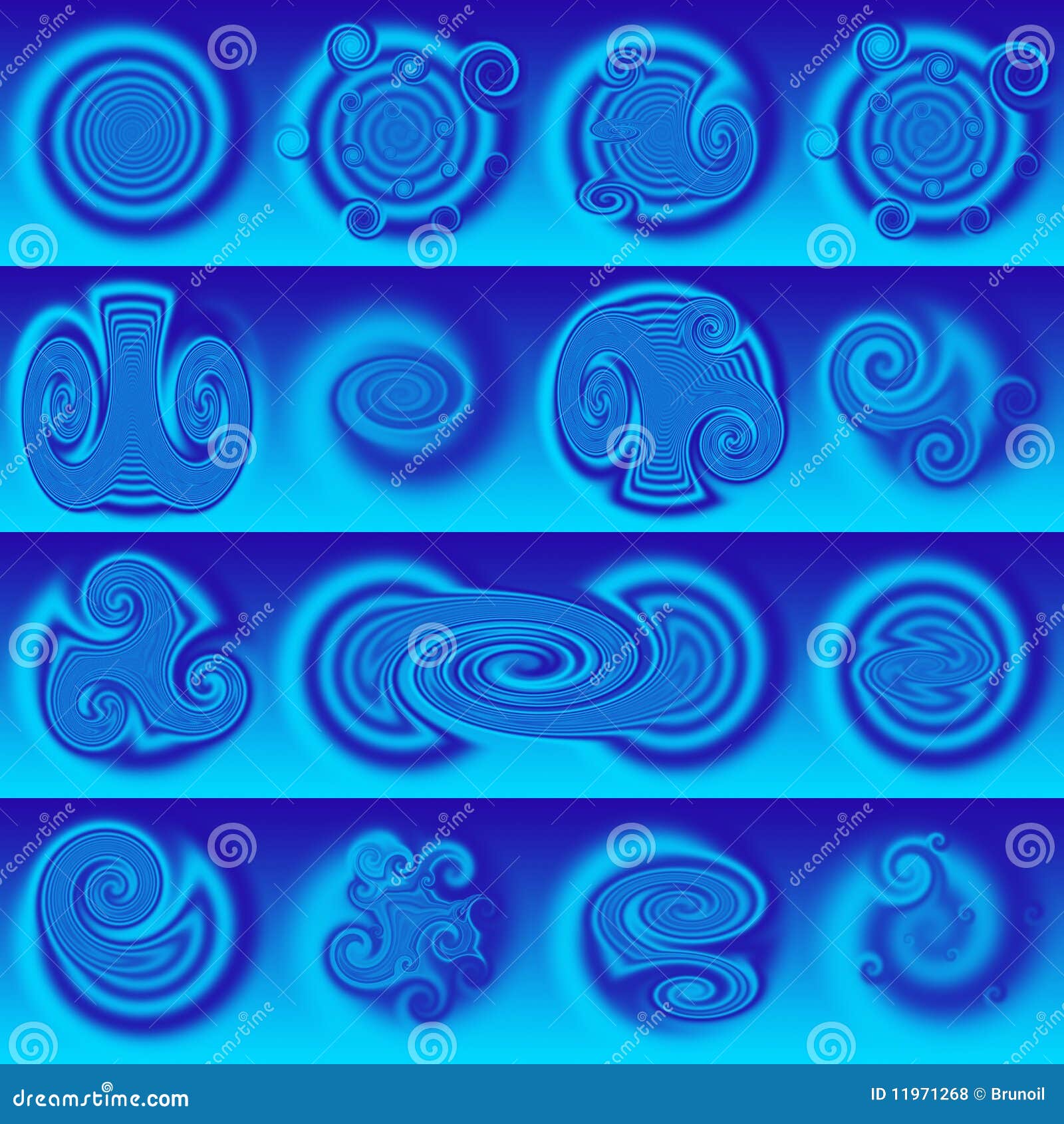 Twirl Graphics Collection stock illustration. Illustration of doodle ...