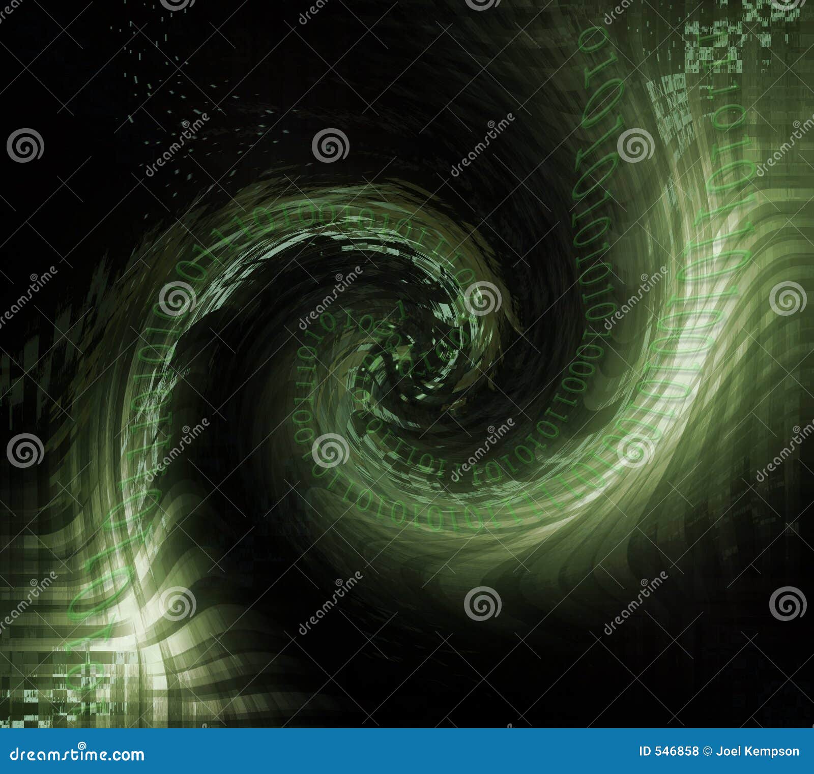 A Twirl Of Matrix Numbers Stock Photo | CartoonDealer.com #546858