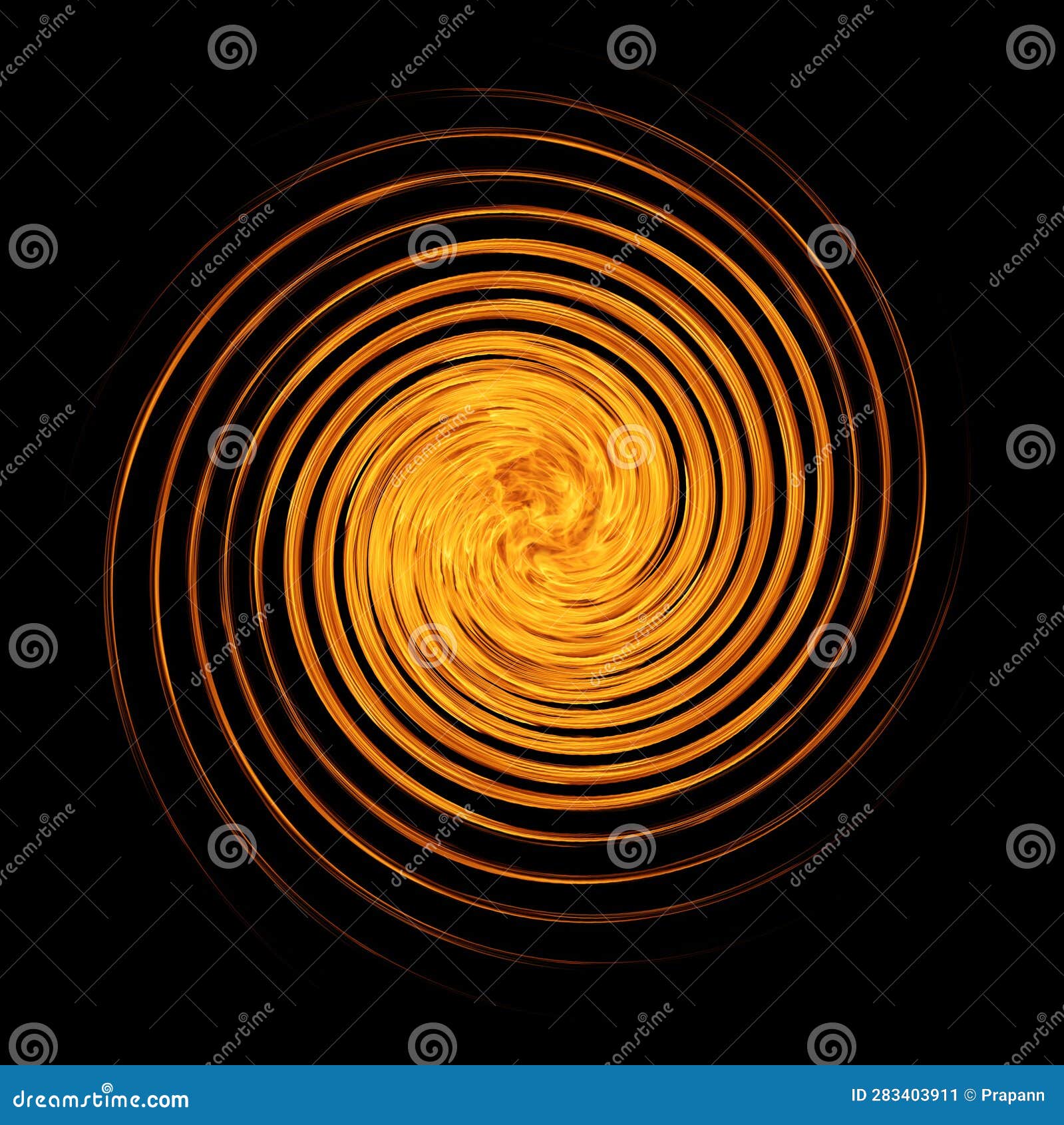 Twirl Motion of Fire Abstract Background Stock Illustration ...