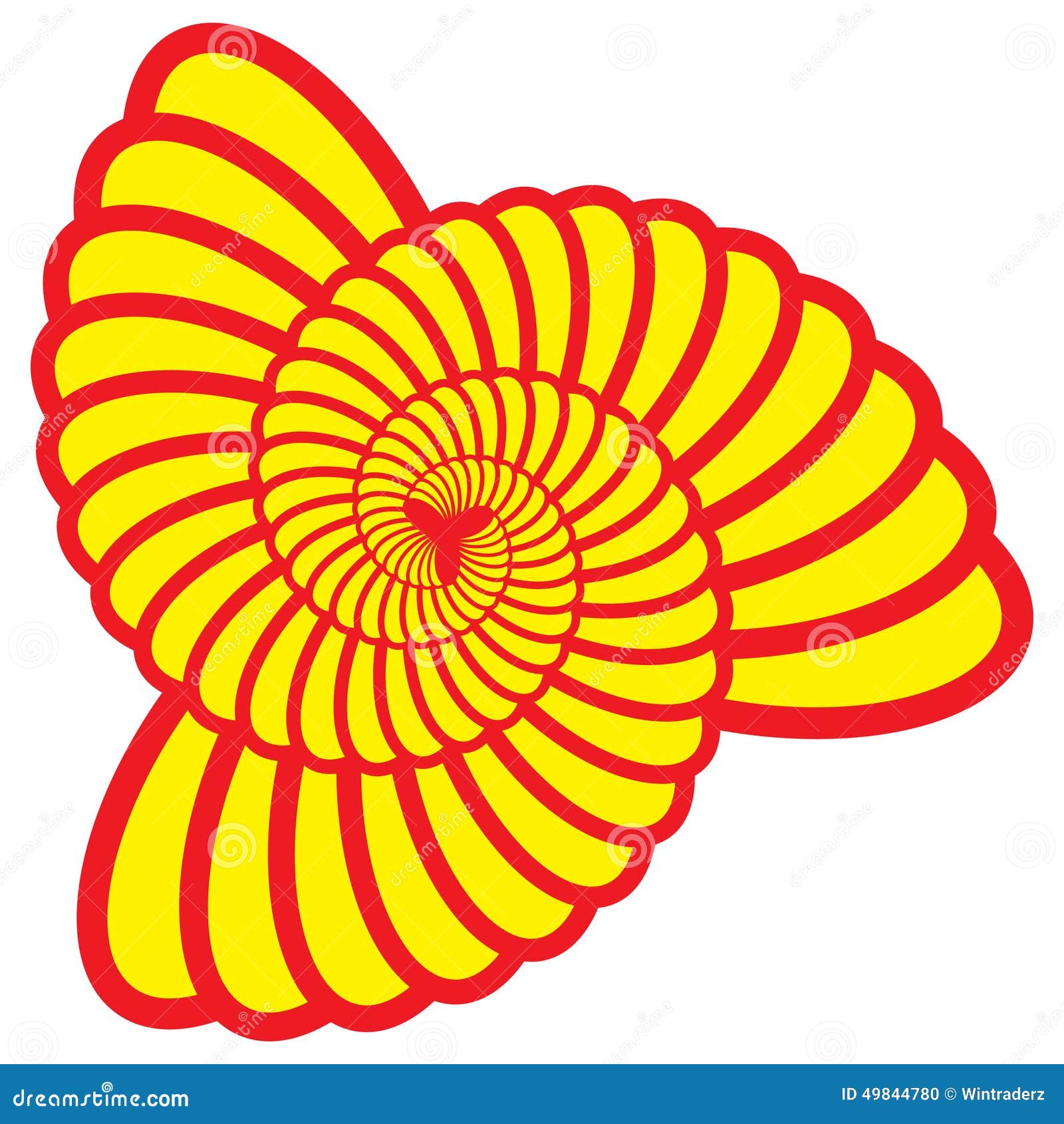 Twirl Triangle Shell Swirl Vector Stock Vector - Illustration of marine ...