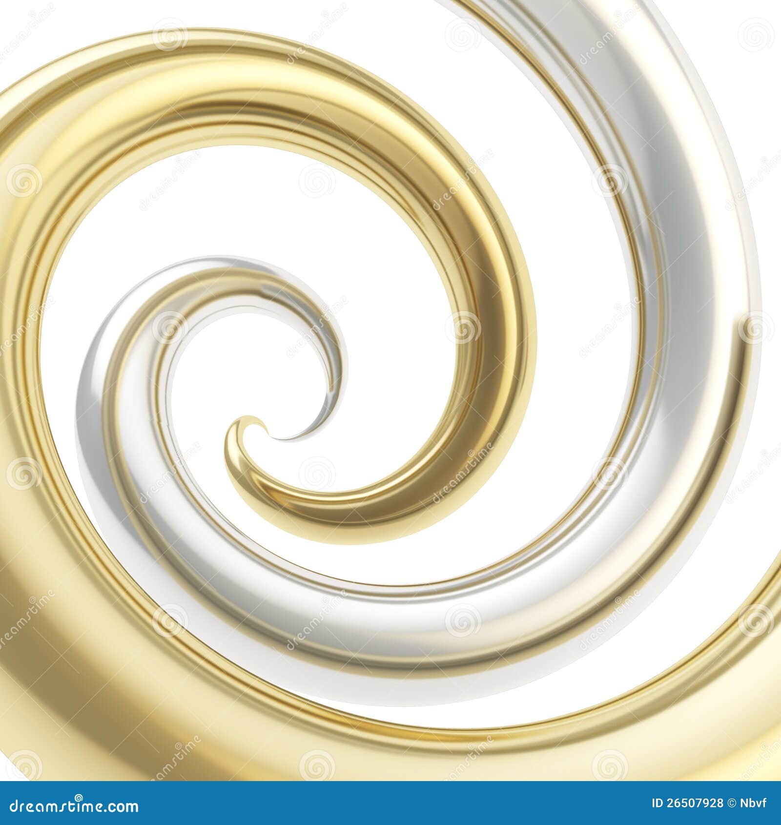 Twirled Curve Tube Vortex As Abstract Background Stock Illustration ...