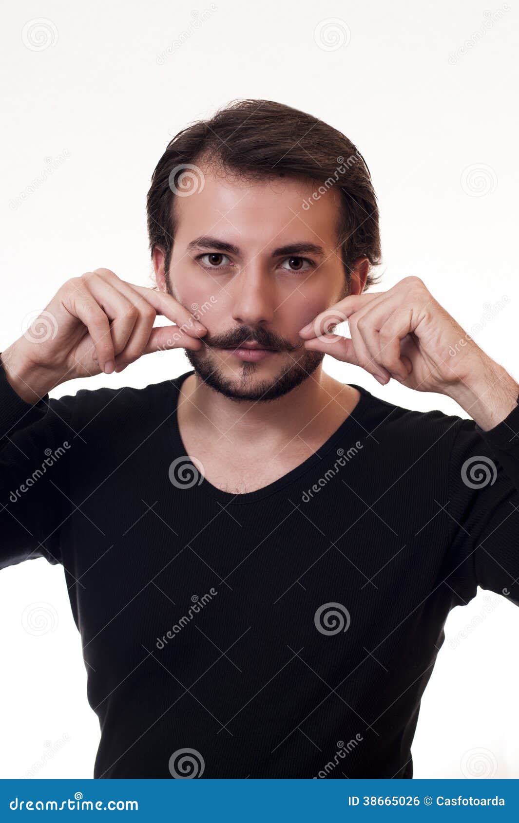 Twirling mustache man stock photo. Image of mustache - 38665026