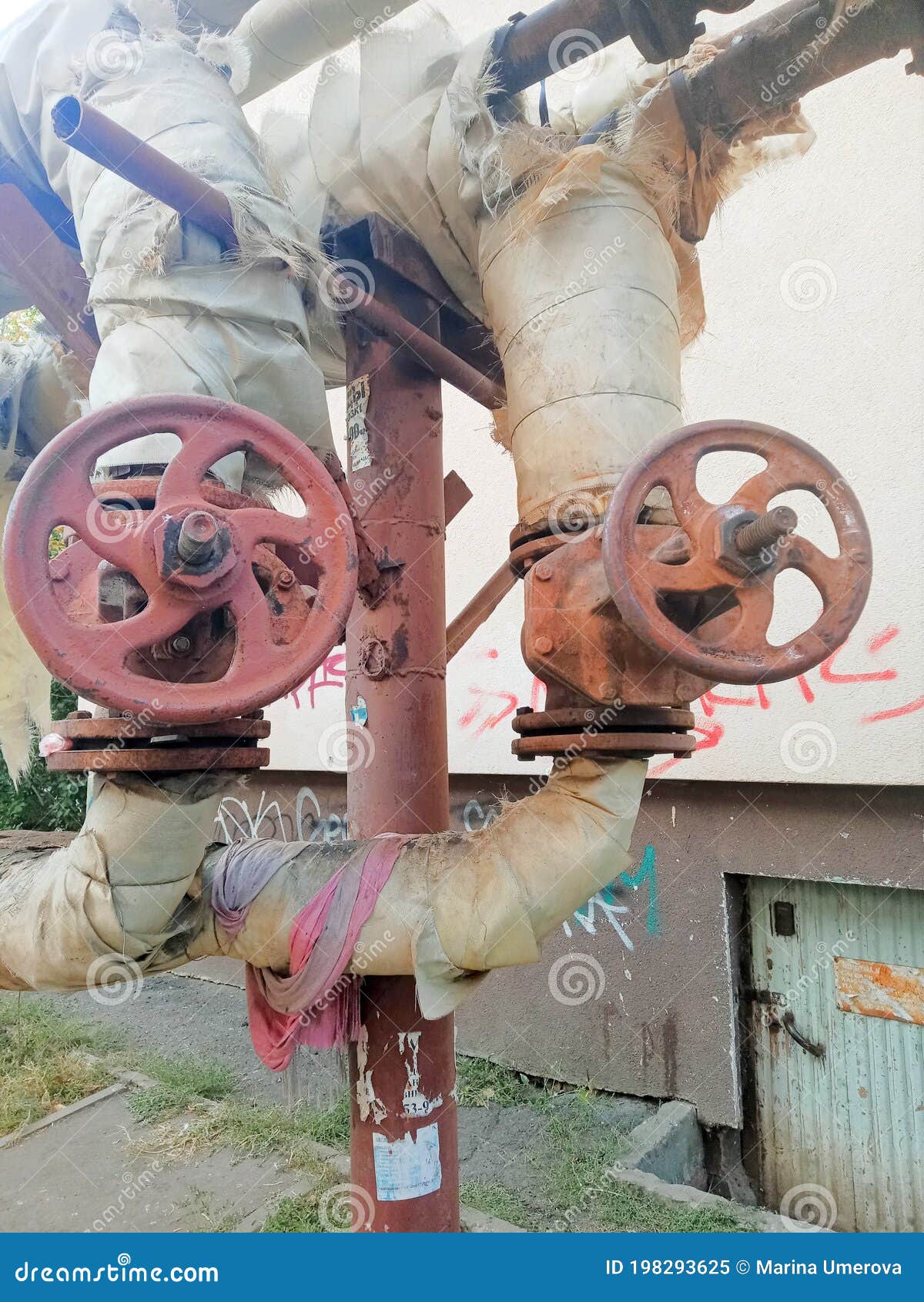 Twirling on street pipes stock image. Image of mural - 198293625