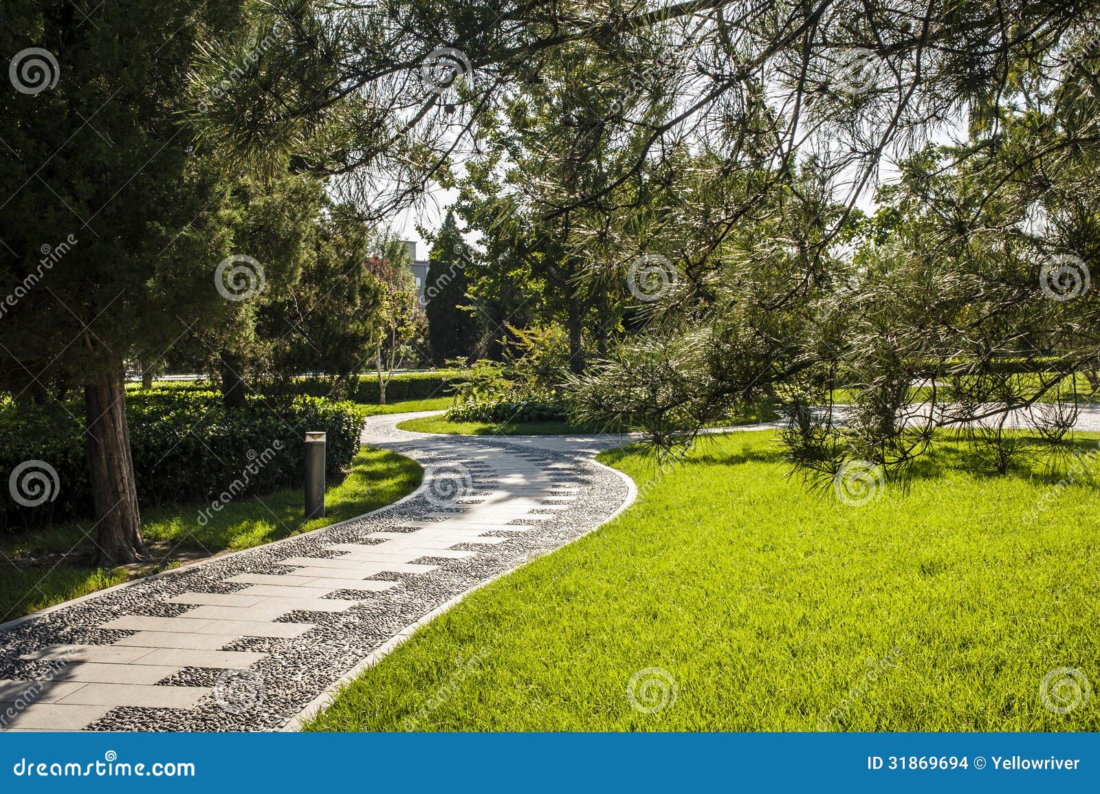 Twist through Path on the Park Stock Photo - Image of park, green: 31869694