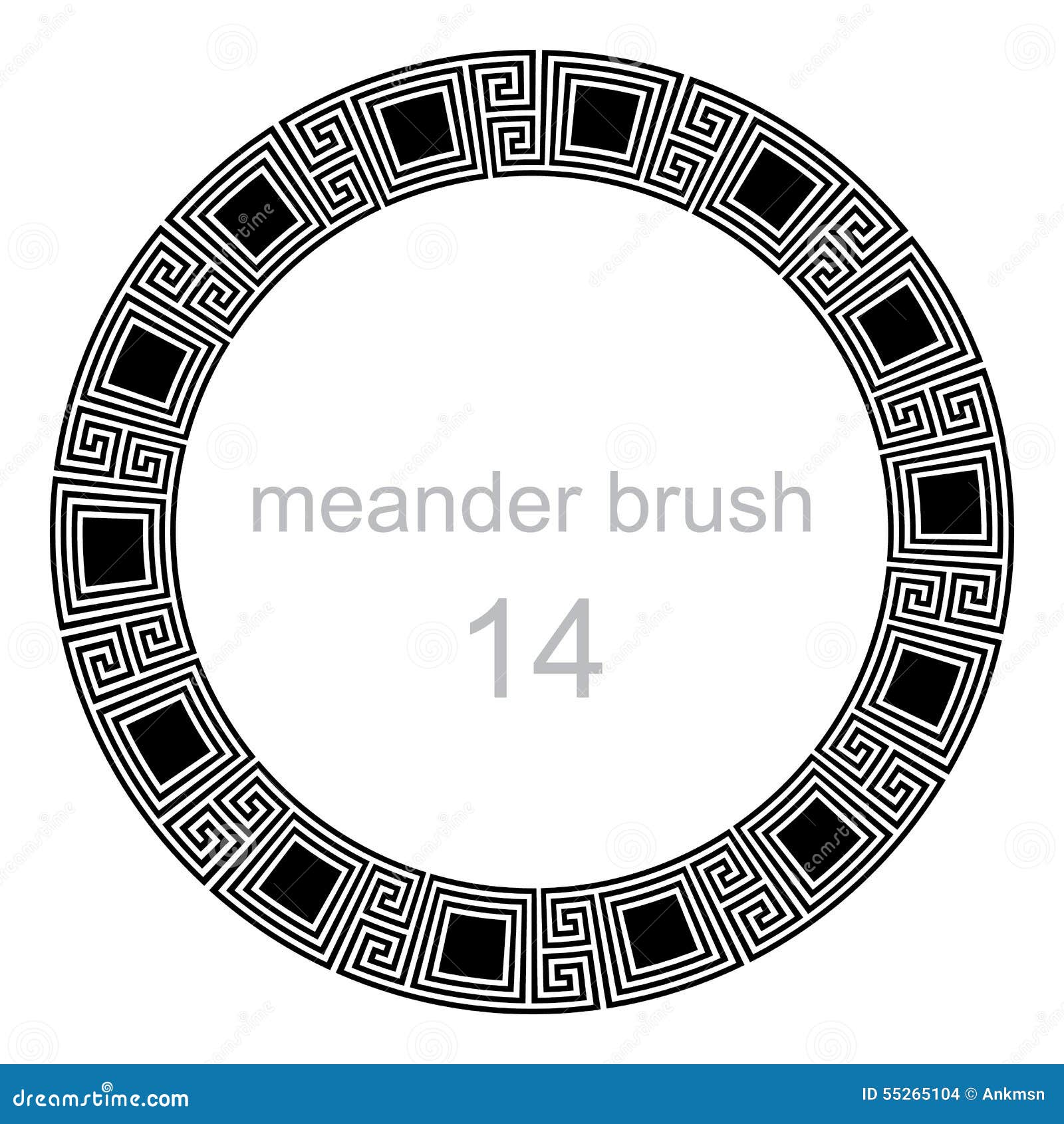 Twist Pattern Ancient Meander Stock Illustration - Illustration of ...