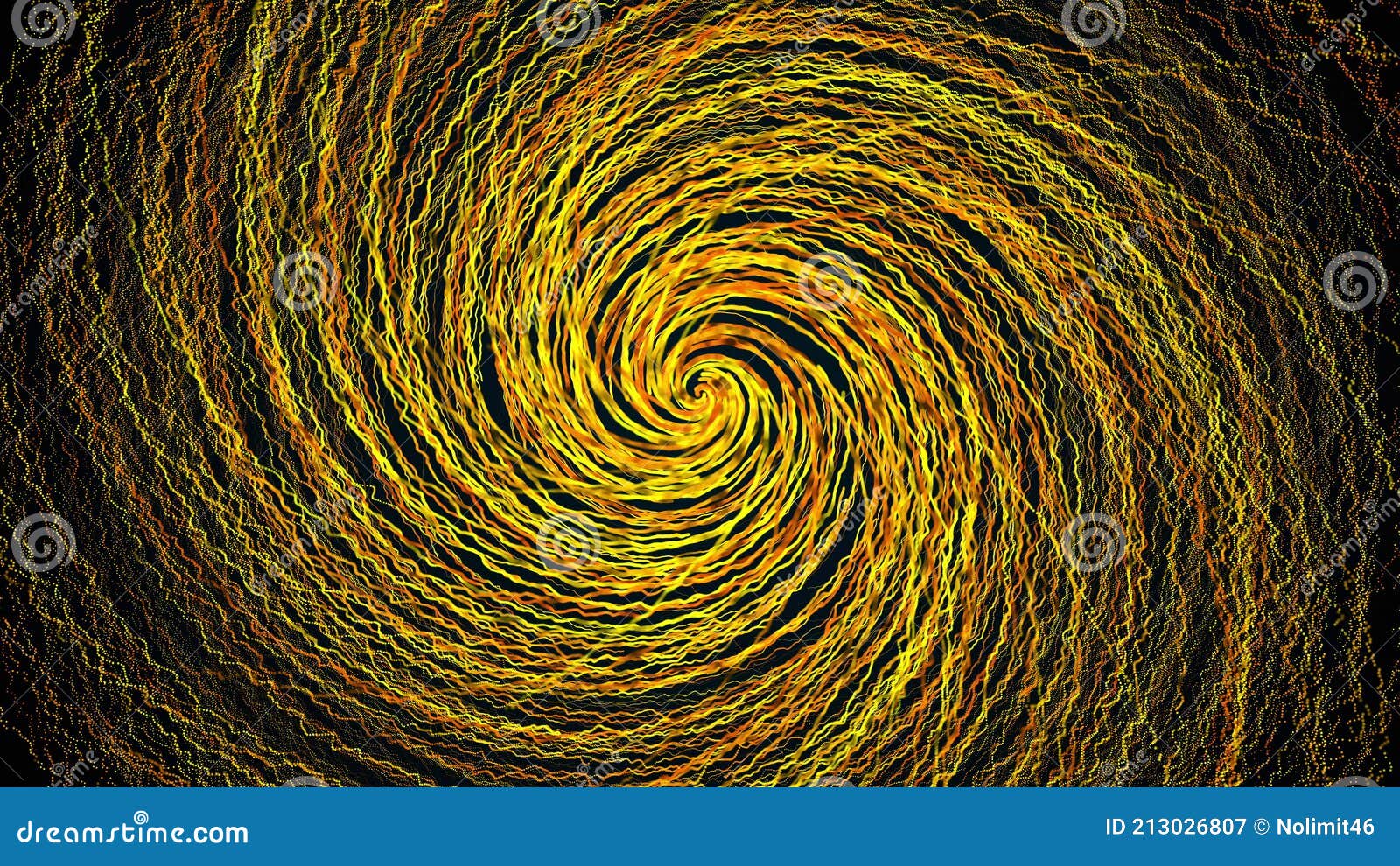 Twist of Random Lines, Computer Generated. 3d Rendering of an Abstract ...