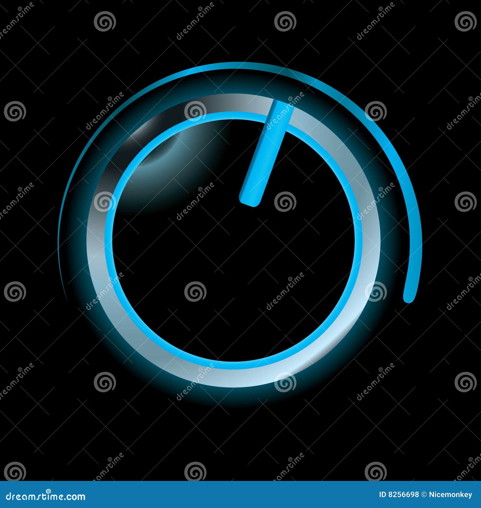 Twist switch stock vector. Illustration of abstract, energy - 8256698