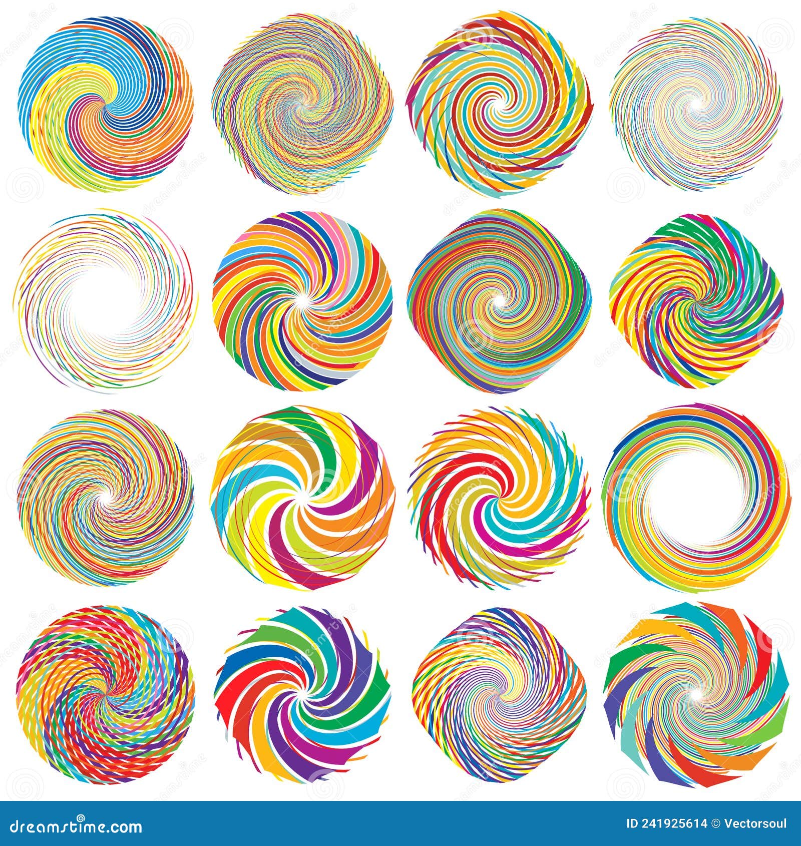Twist, Whirlwind, Whirlpool Elements. Vortex, Volute Element Set ...