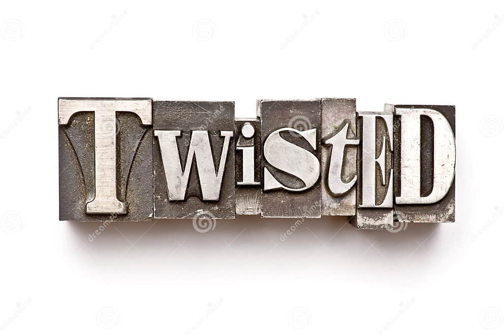 Twisted stock image. Image of knotted, lead, grunge, macro - 6103419