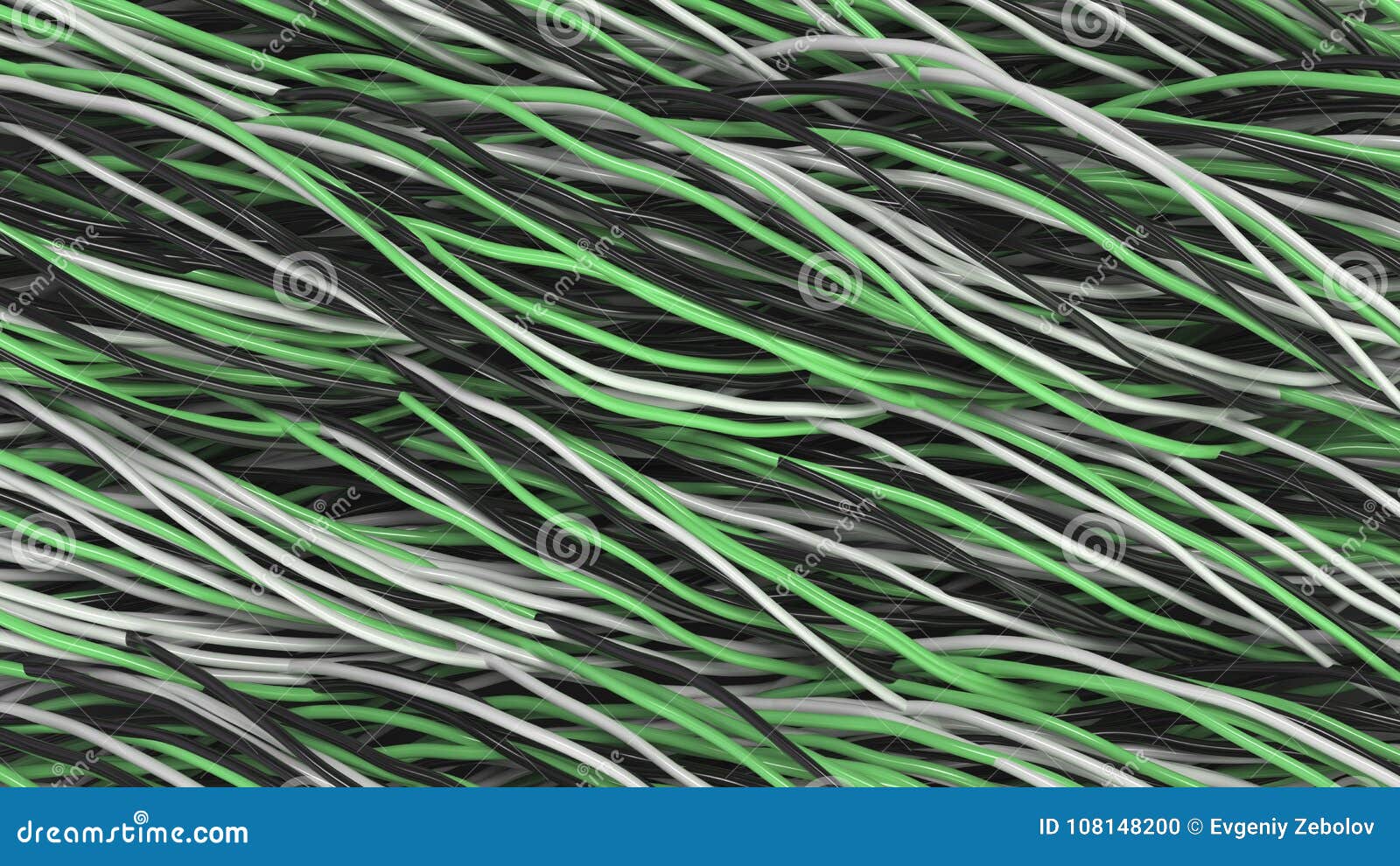 Green Cables Stock Photo | CartoonDealer.com #6543432