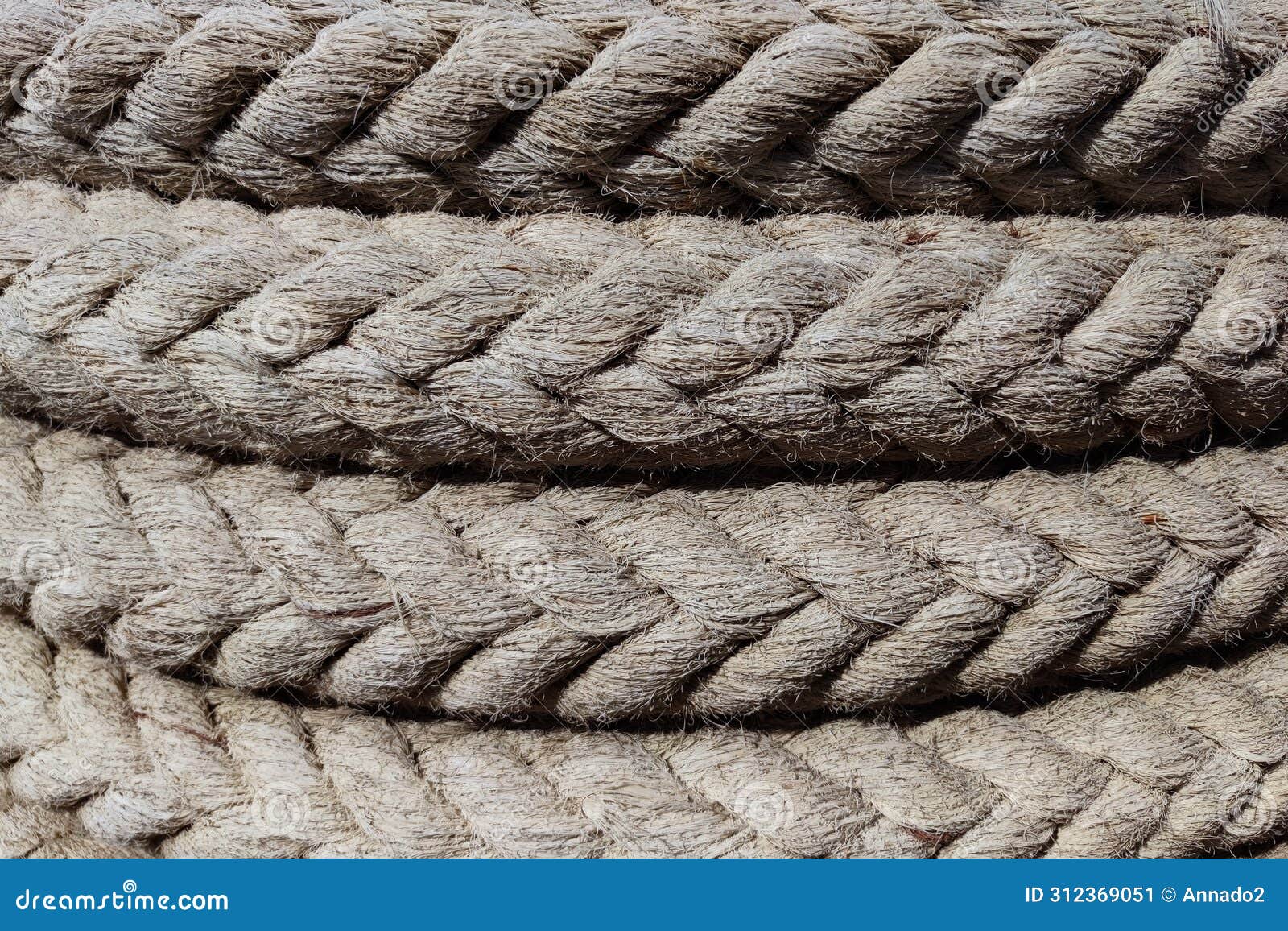 Twisted Braided Rope Closeup for Natural Textile Background Stock Image ...