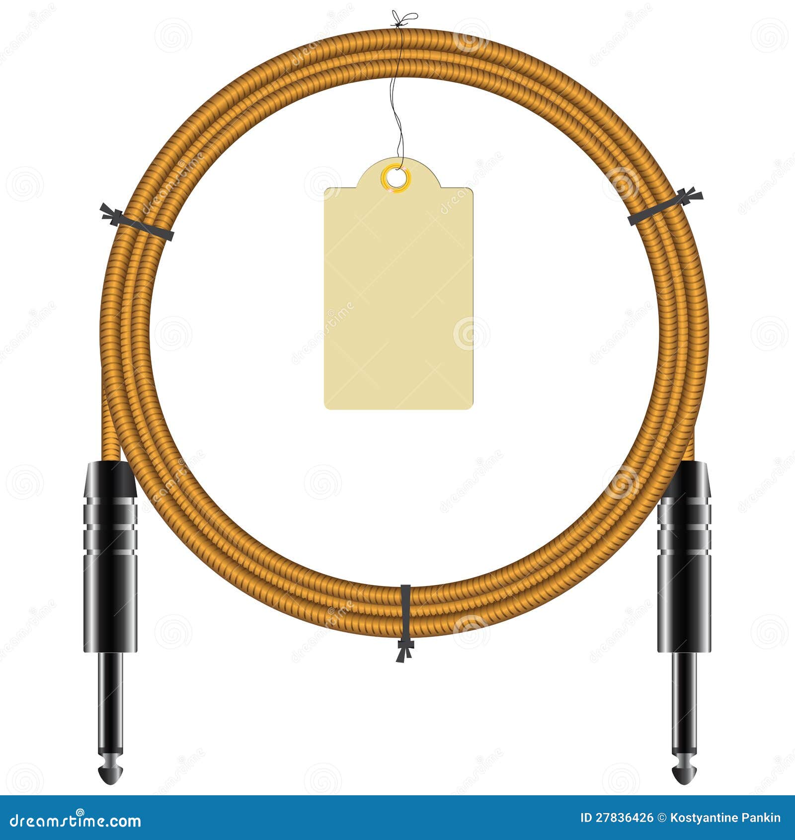 Twisted Cable Isolated On White Background, Icon Vector Illustration ...