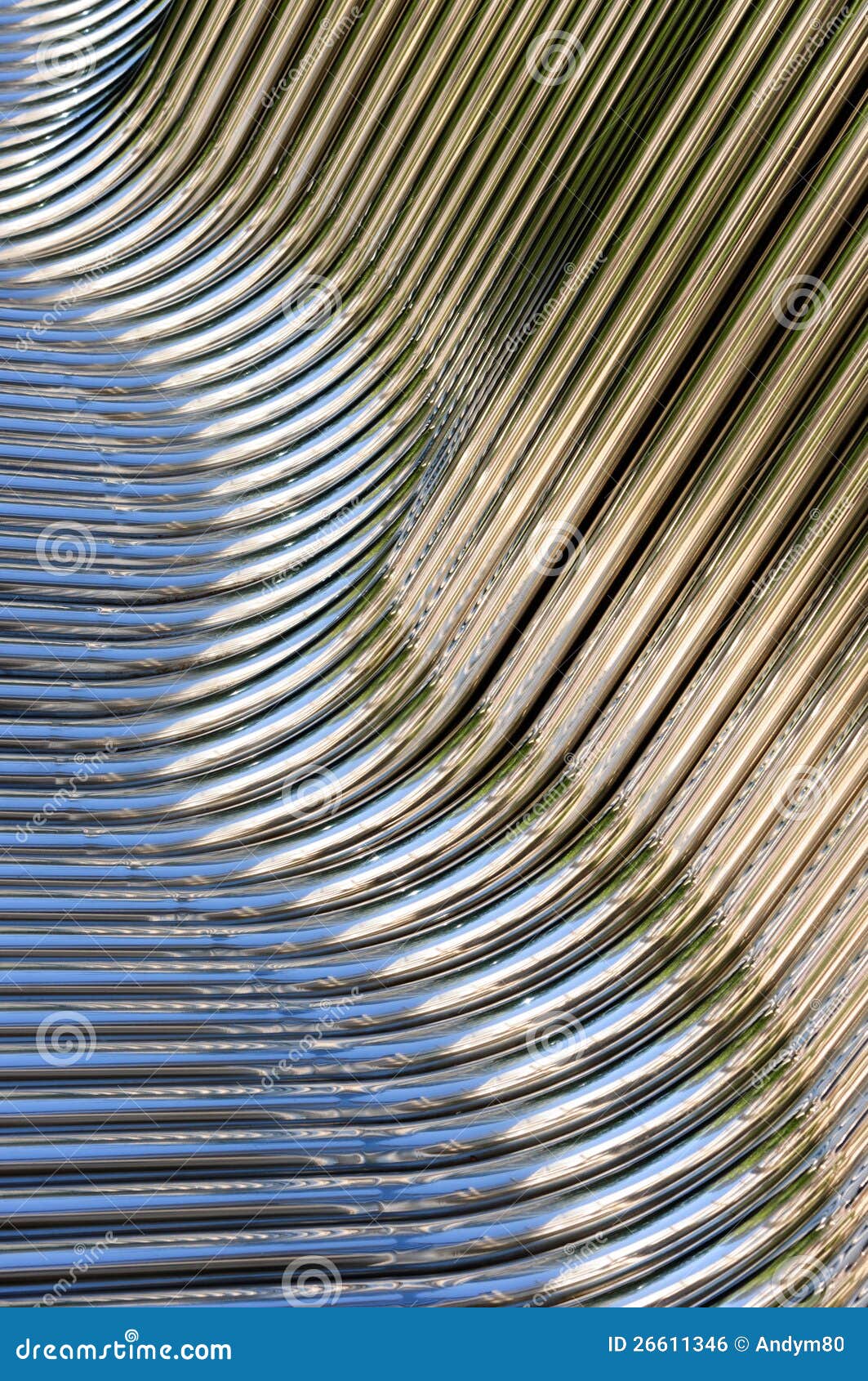 Twisted Chrome Pipes Stock Photography | CartoonDealer.com #26611346