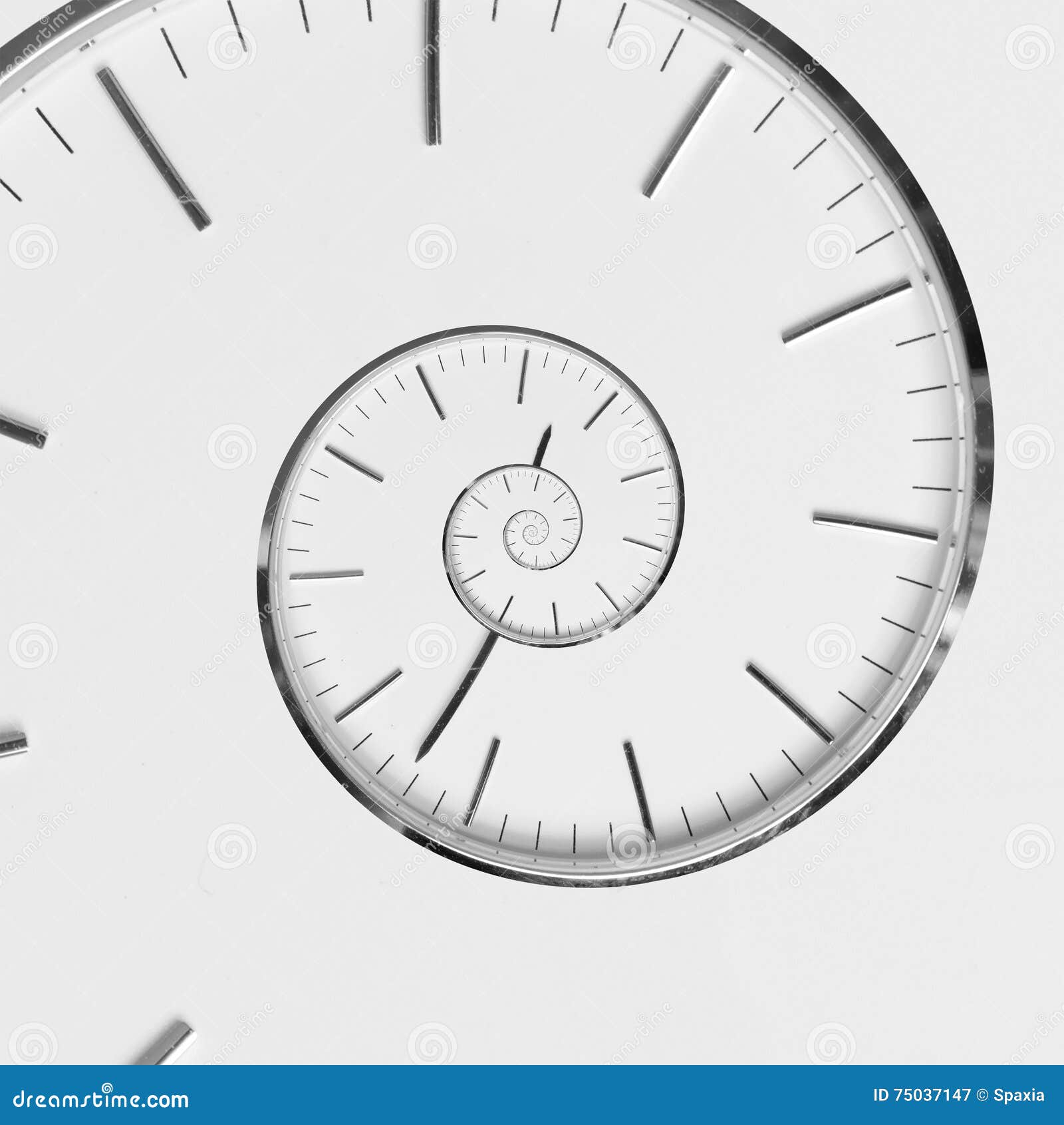 Twisted Clock Face. Time Concept Stock Image - Image of surreal, spiral ...