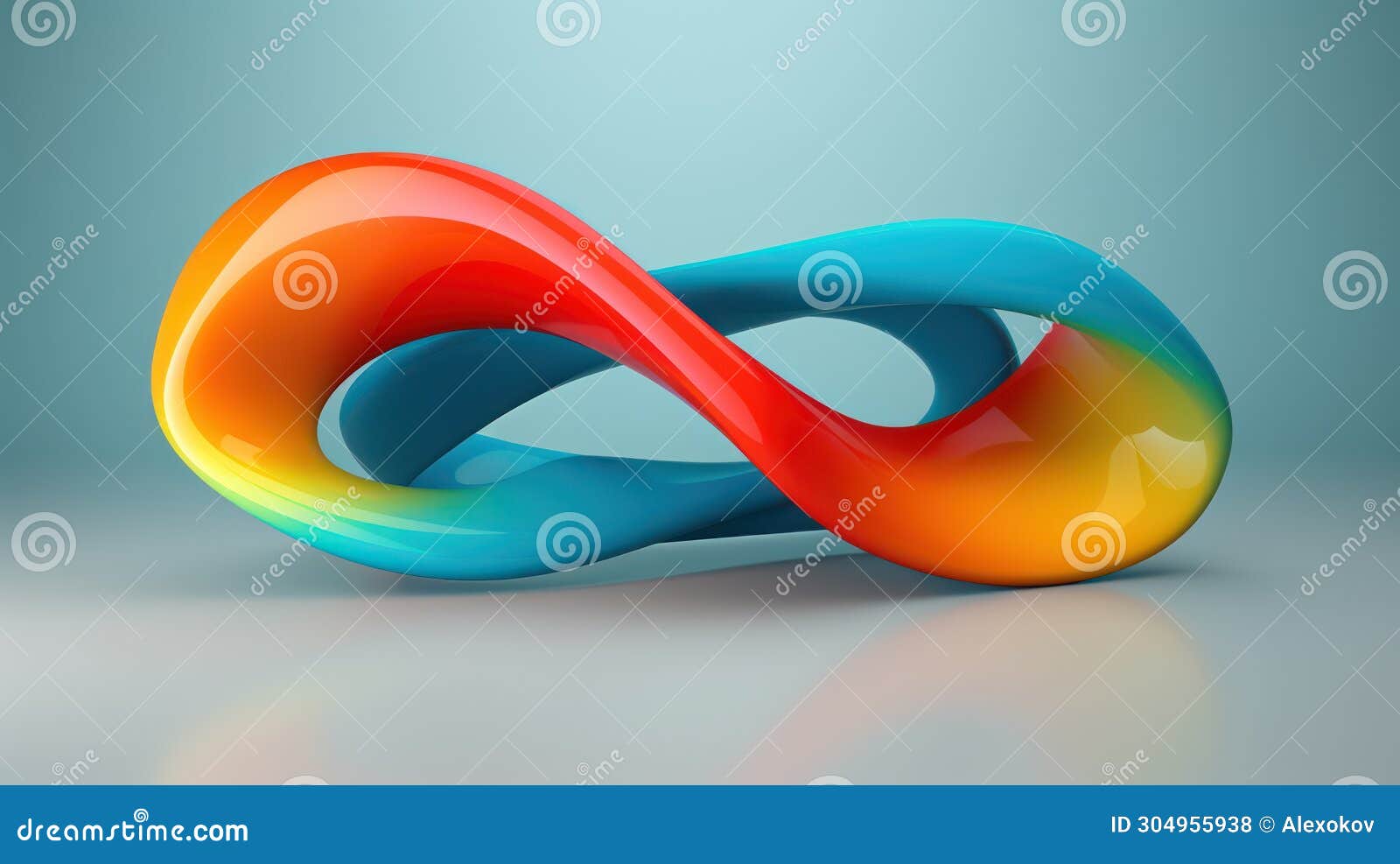 Twisted Colorful Shapes: Minimalistic Superb Clean Image AI Generated ...