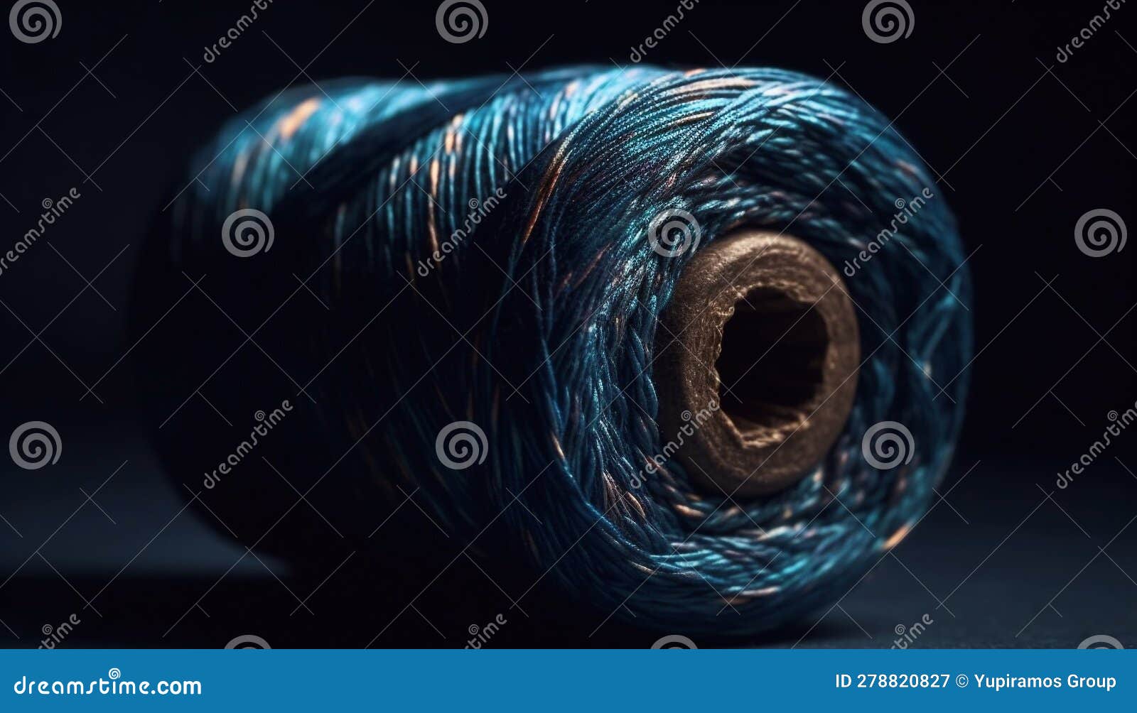 Twisted Copper Wire Spool Creates Abstract Metallic Sewing Pattern ...