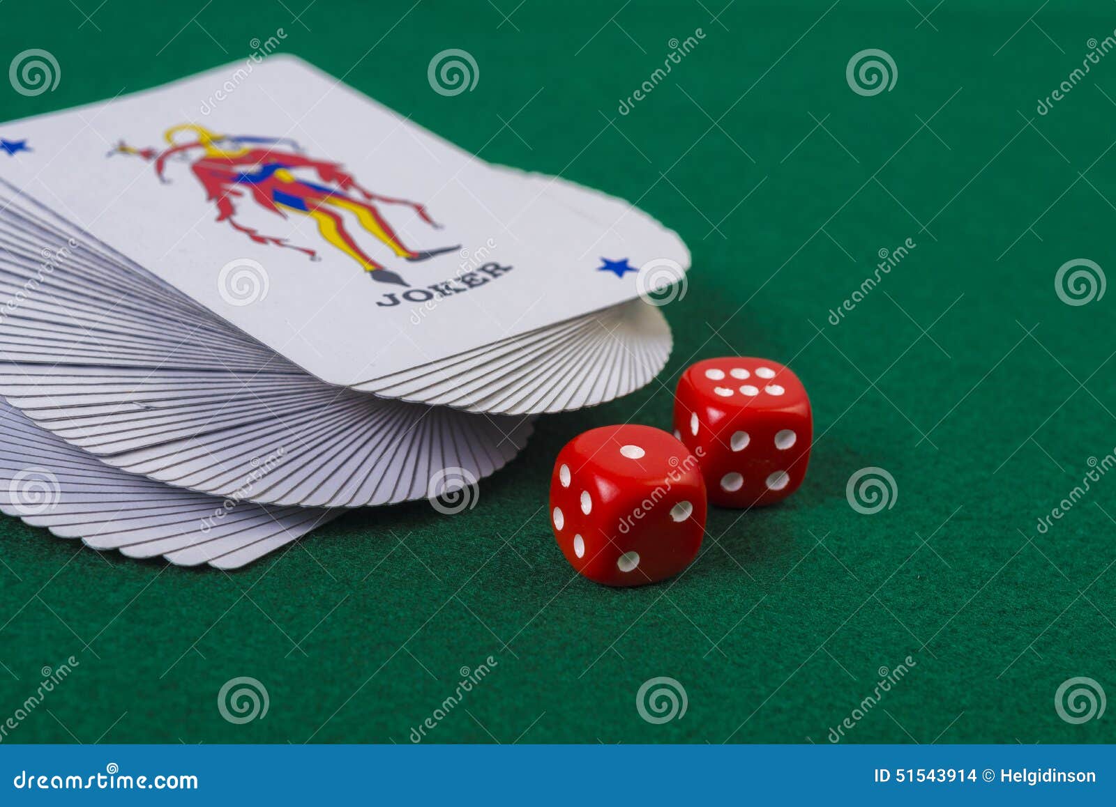 Twisted Deck of Cards with Dice Stock Photo - Image of gambling, gaming ...