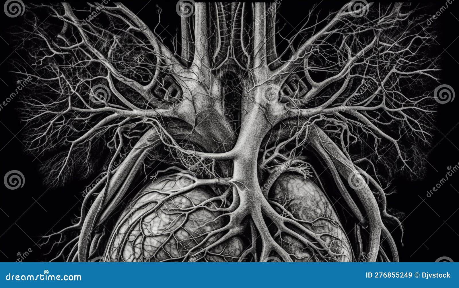 Twisted Dendrites Intertwined in Human Brain Synapse Generated by AI ...
