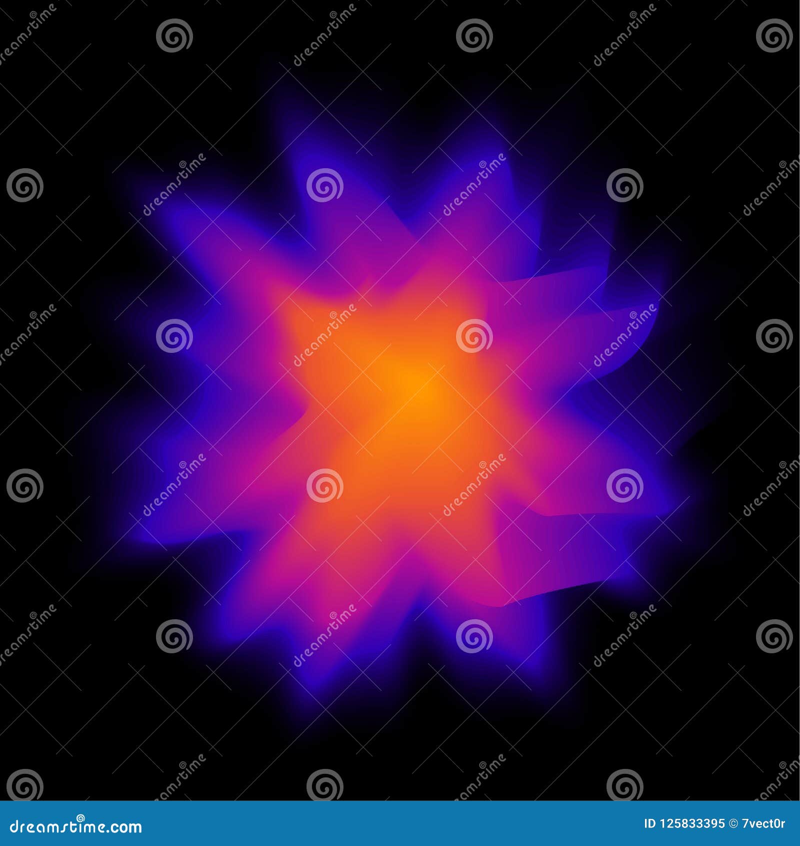 Rippled Vivid Abstract Liquid Fluid Gradient Shape Stock Vector ...