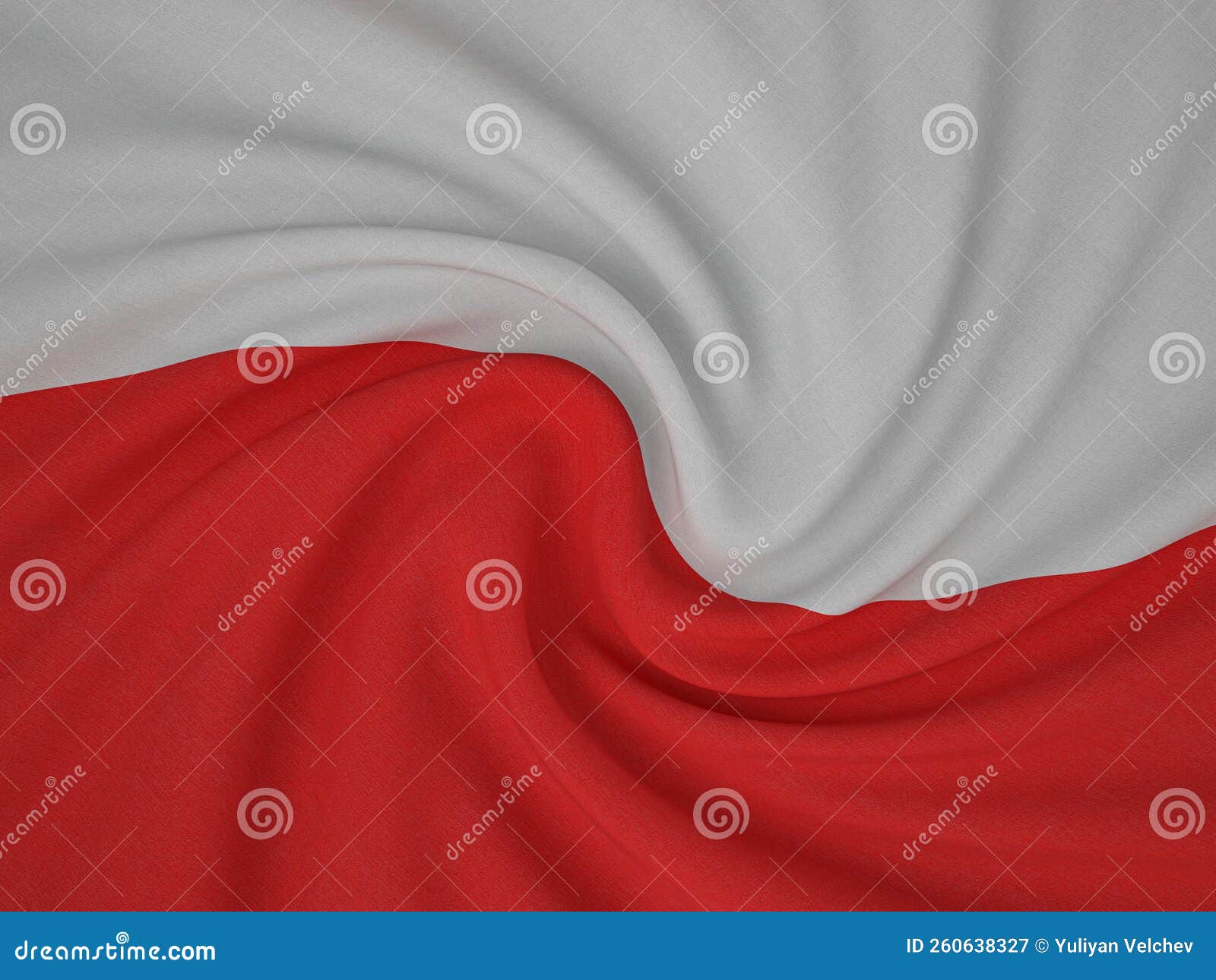 Twisted fabric Poland flag stock illustration. Illustration of ...