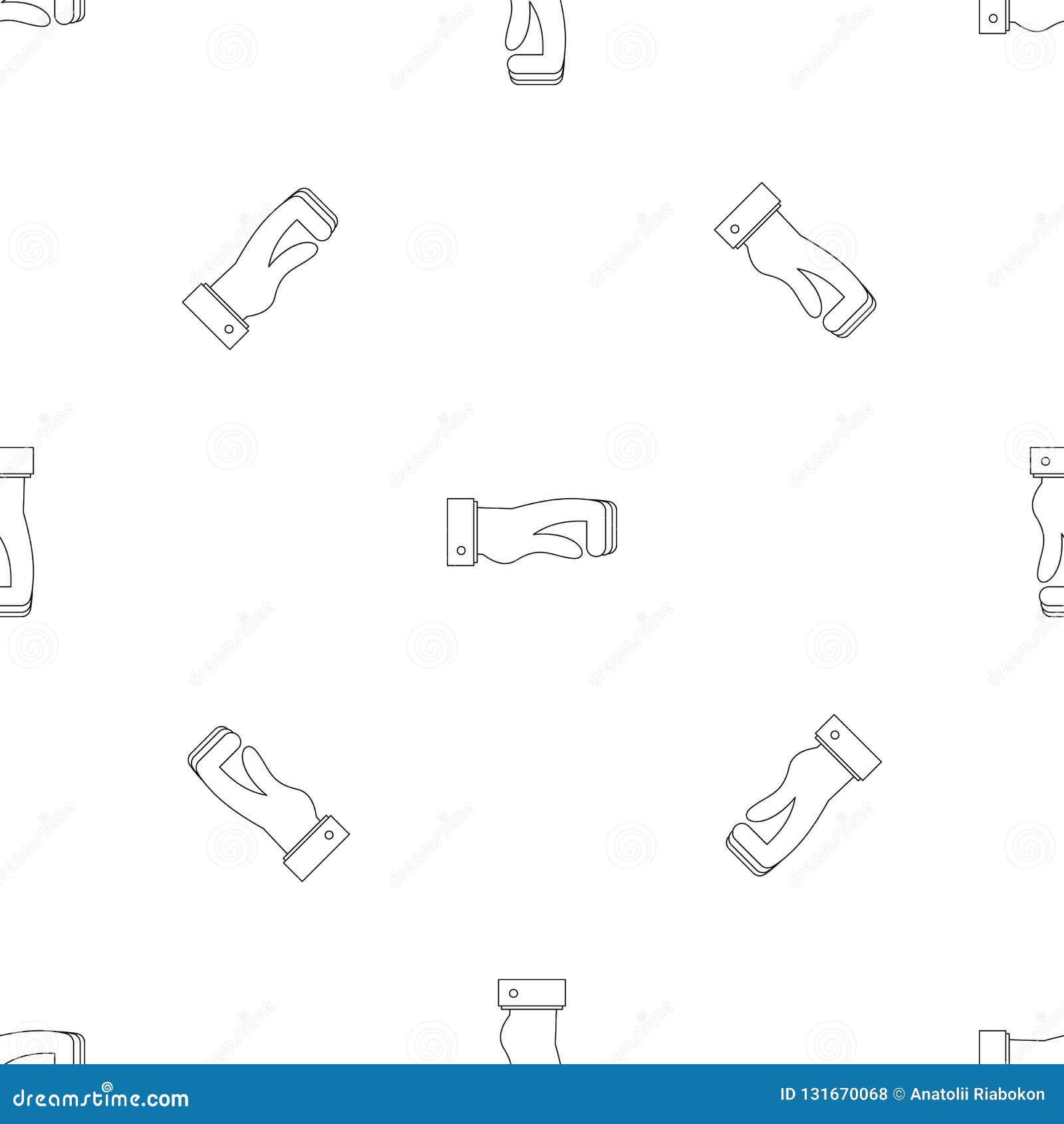 Twisted Finger Pattern Seamless Vector Stock Vector - Illustration of ...