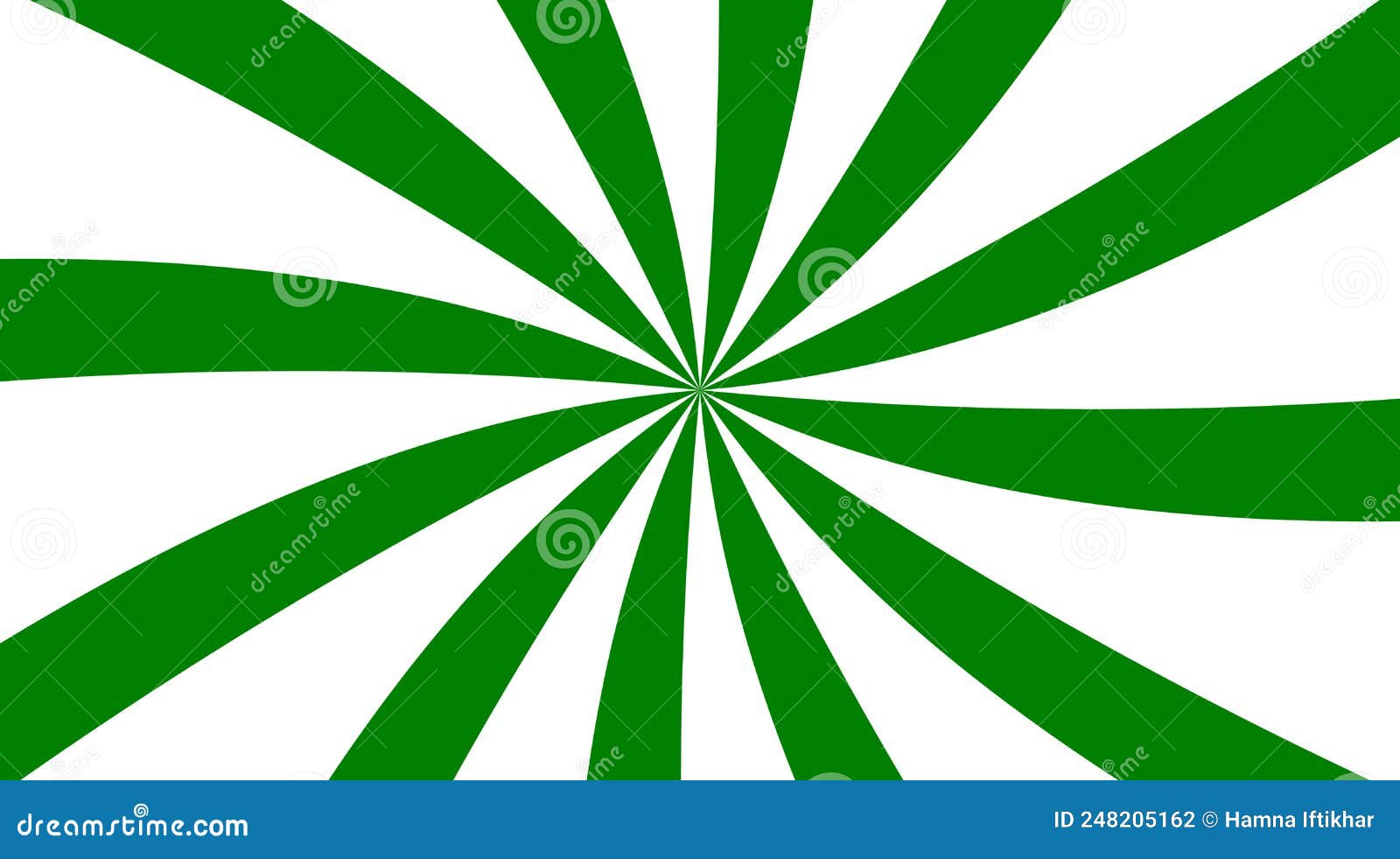 Twisted Green Vector Background on White, Psychedelic Spiral with ...