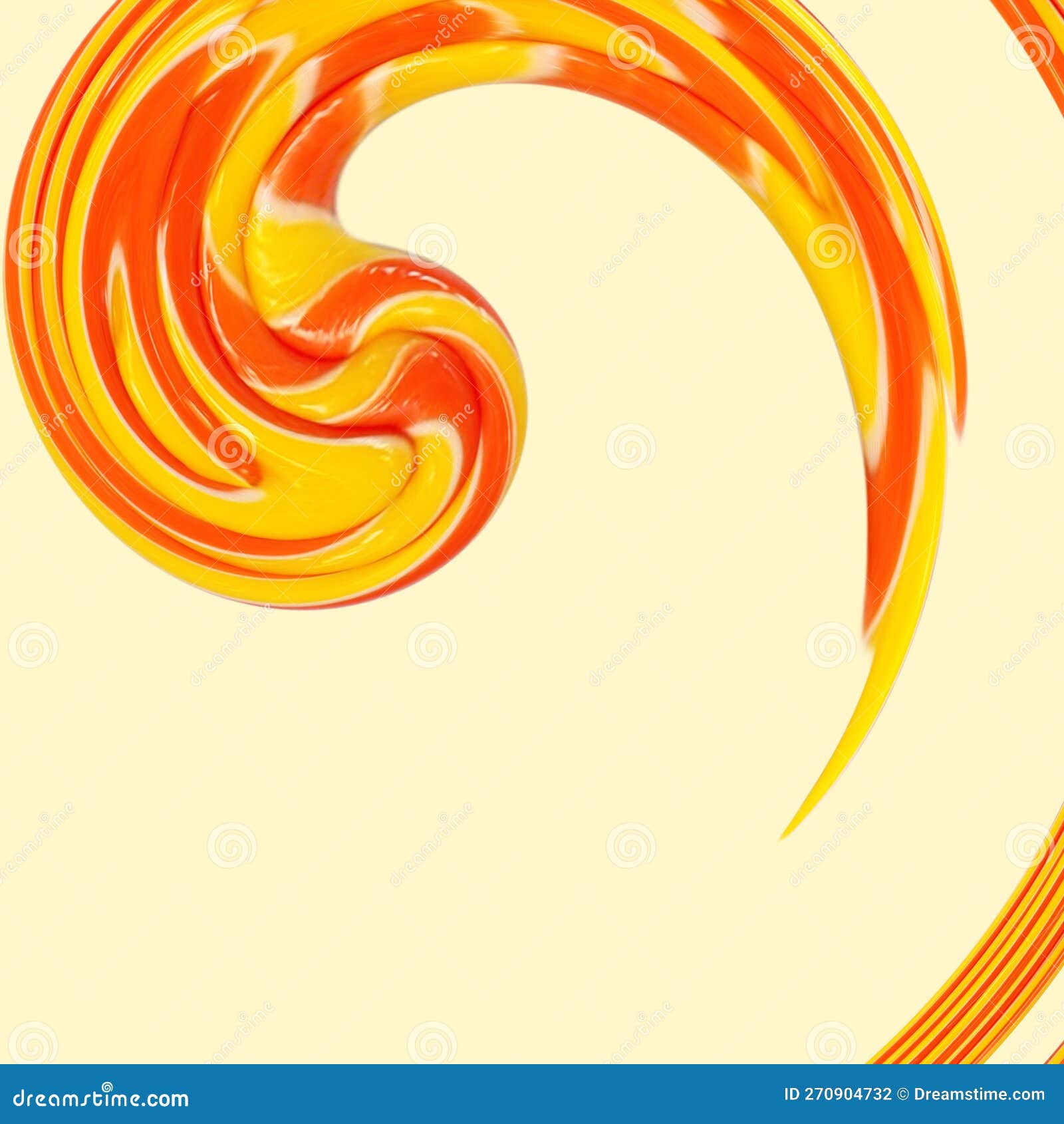 Twisted Hard Candy on Beige Background, Spiral Effect Stock Photo ...