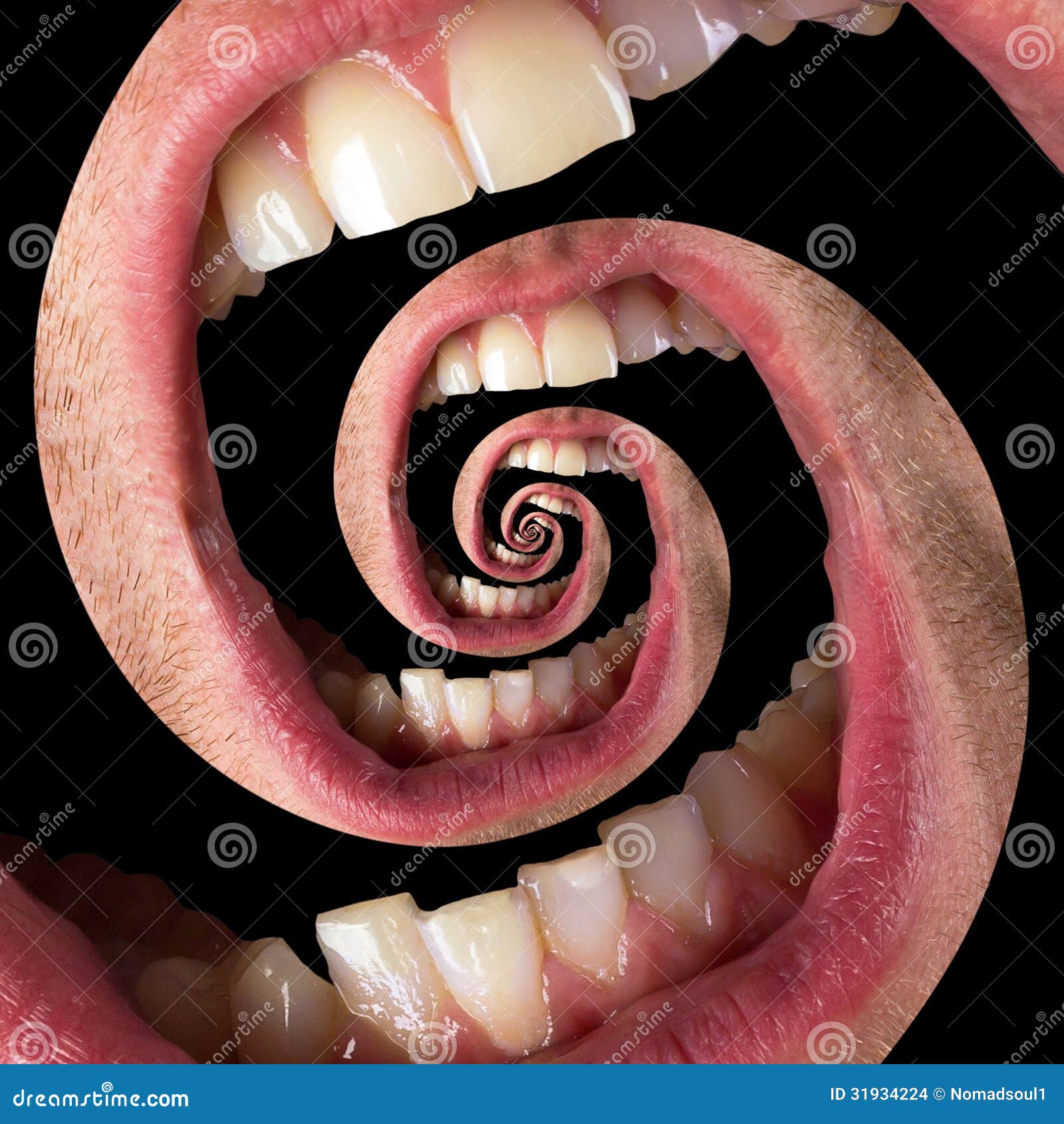 Twisted human mouth stock photo. Image of macro, emotions - 31934224