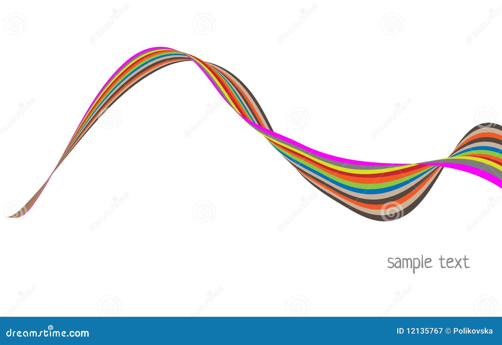 Twisted line stock illustration. Illustration of creative - 12135767