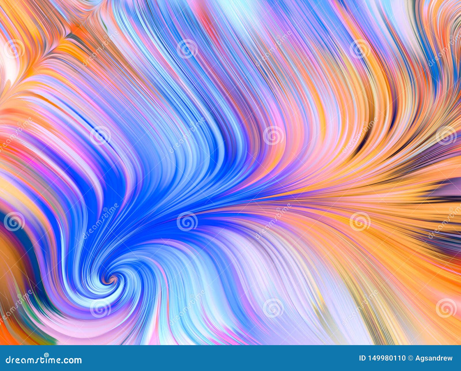 Twisted Lines stock illustration. Illustration of colorful - 149980110