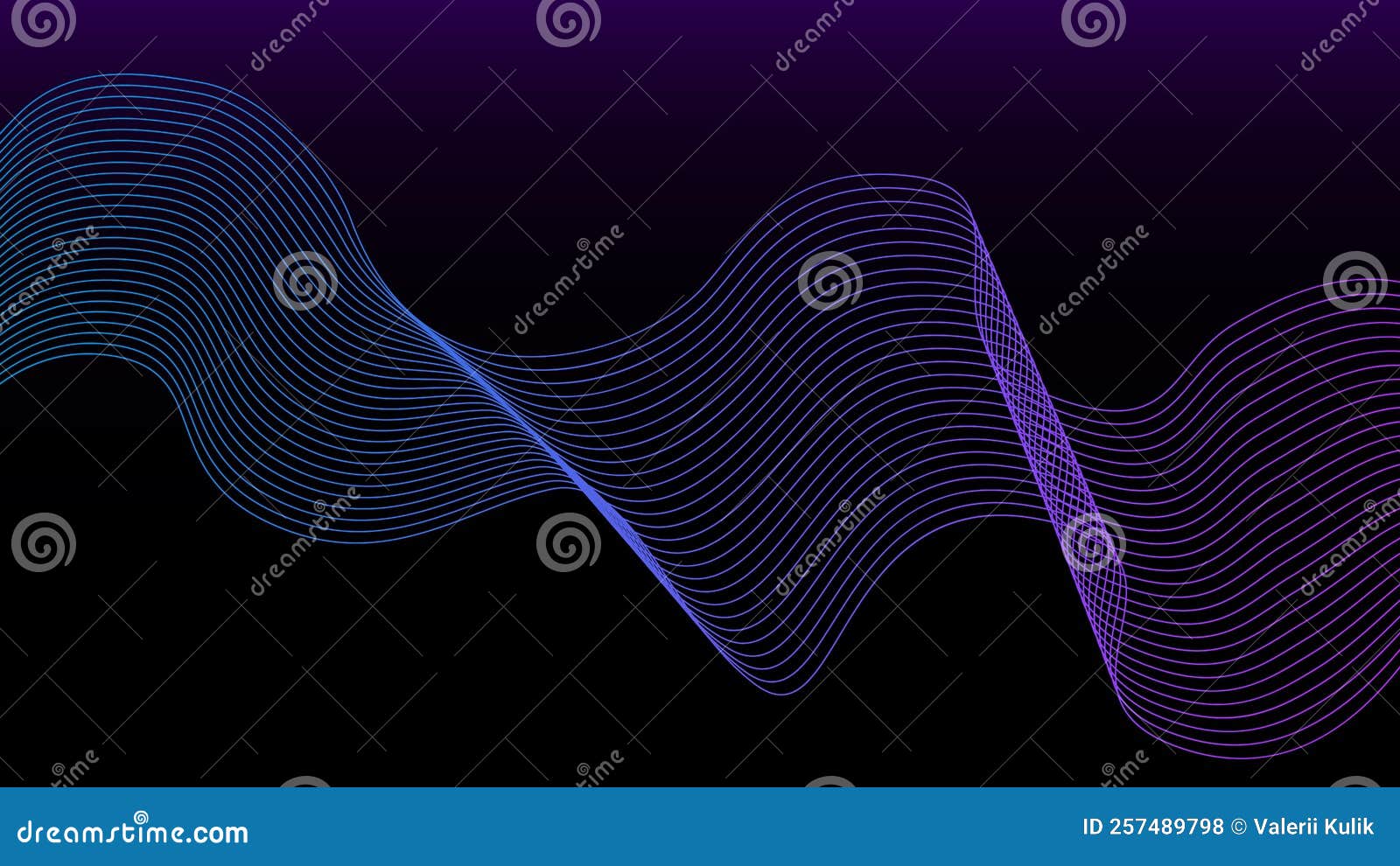 Twisted Lines. Vector Abstract Background with Colored Lines ...