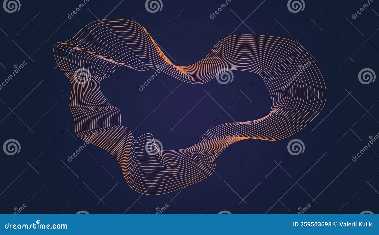 Twisted Lines. Vector Abstract Background with Colored Lines ...