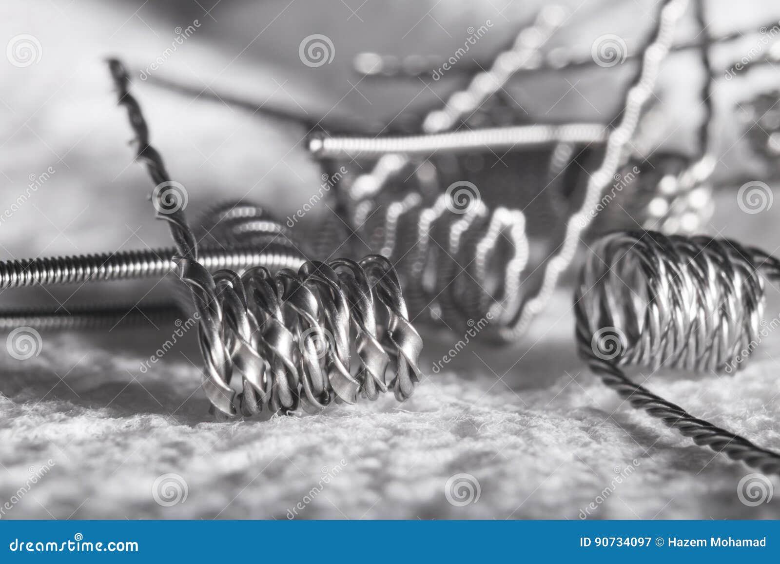 Twisted Multi Strand Vaping Coils Example. Stock Image - Image of gauge ...