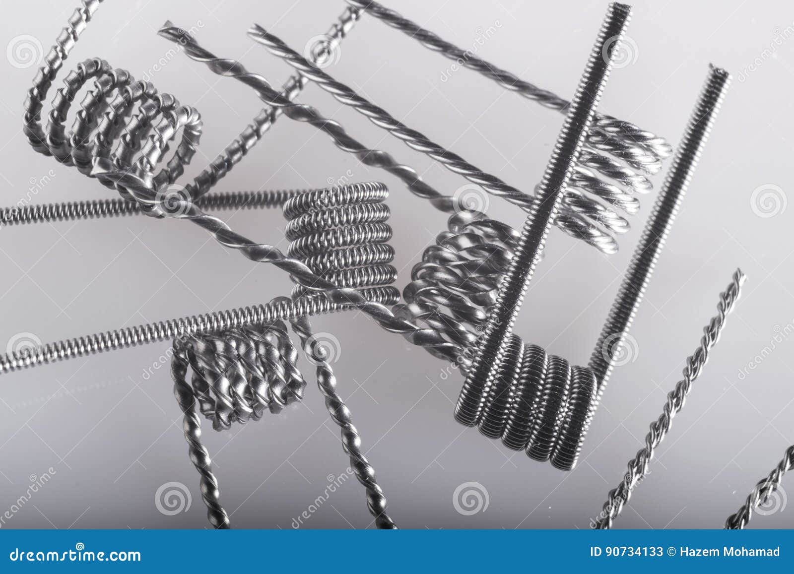 Twisted Multi Strand Vaping Coils Example. Stock Image - Image of ...