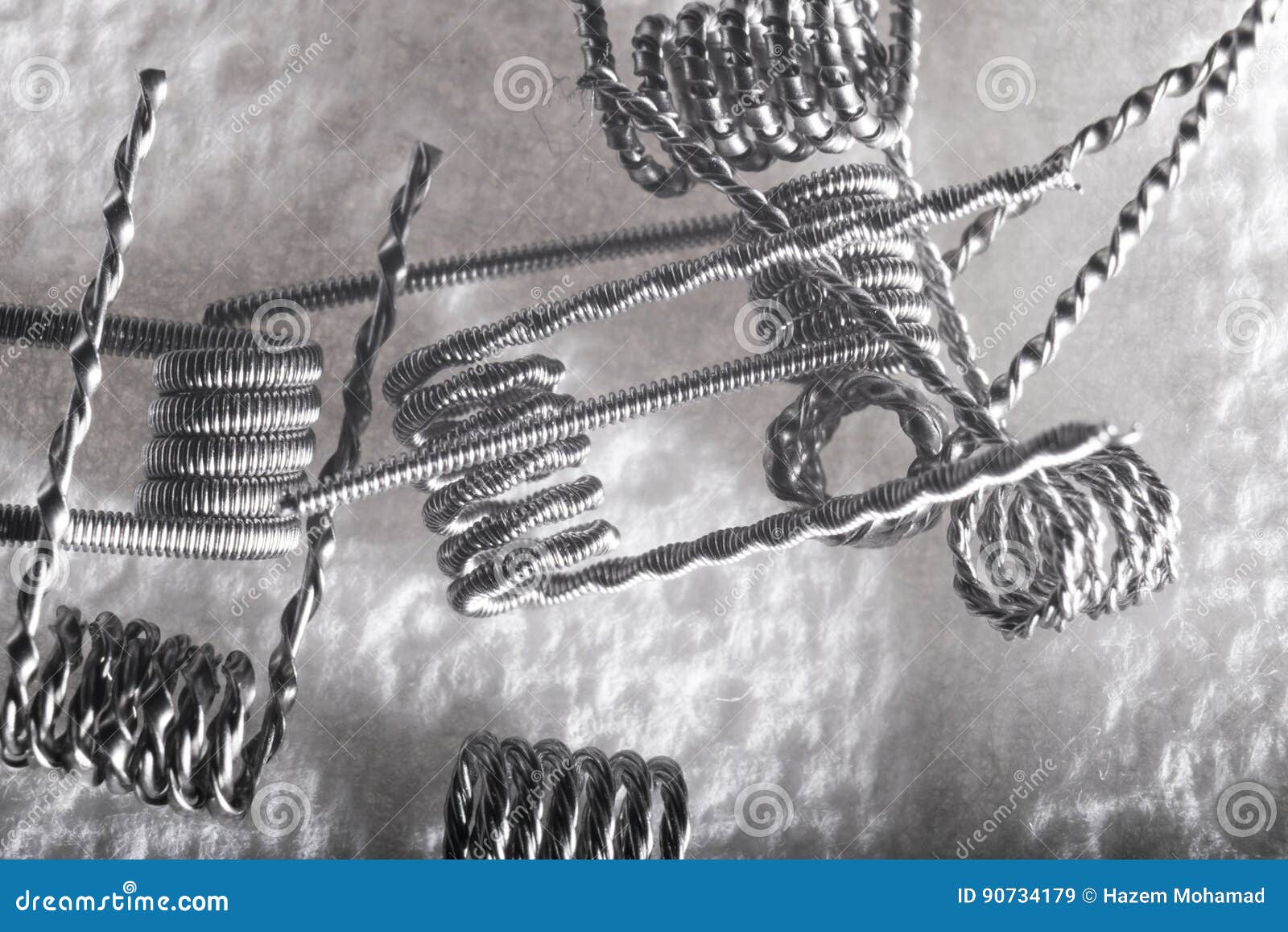 Twisted Multi Strand Vaping Coils Example. Stock Image - Image of ecig ...