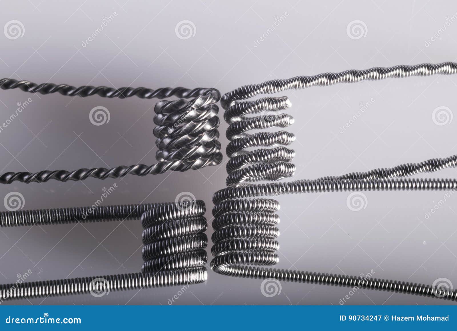 Twisted Multi Strand Vaping Coils Example. Stock Image - Image of ...