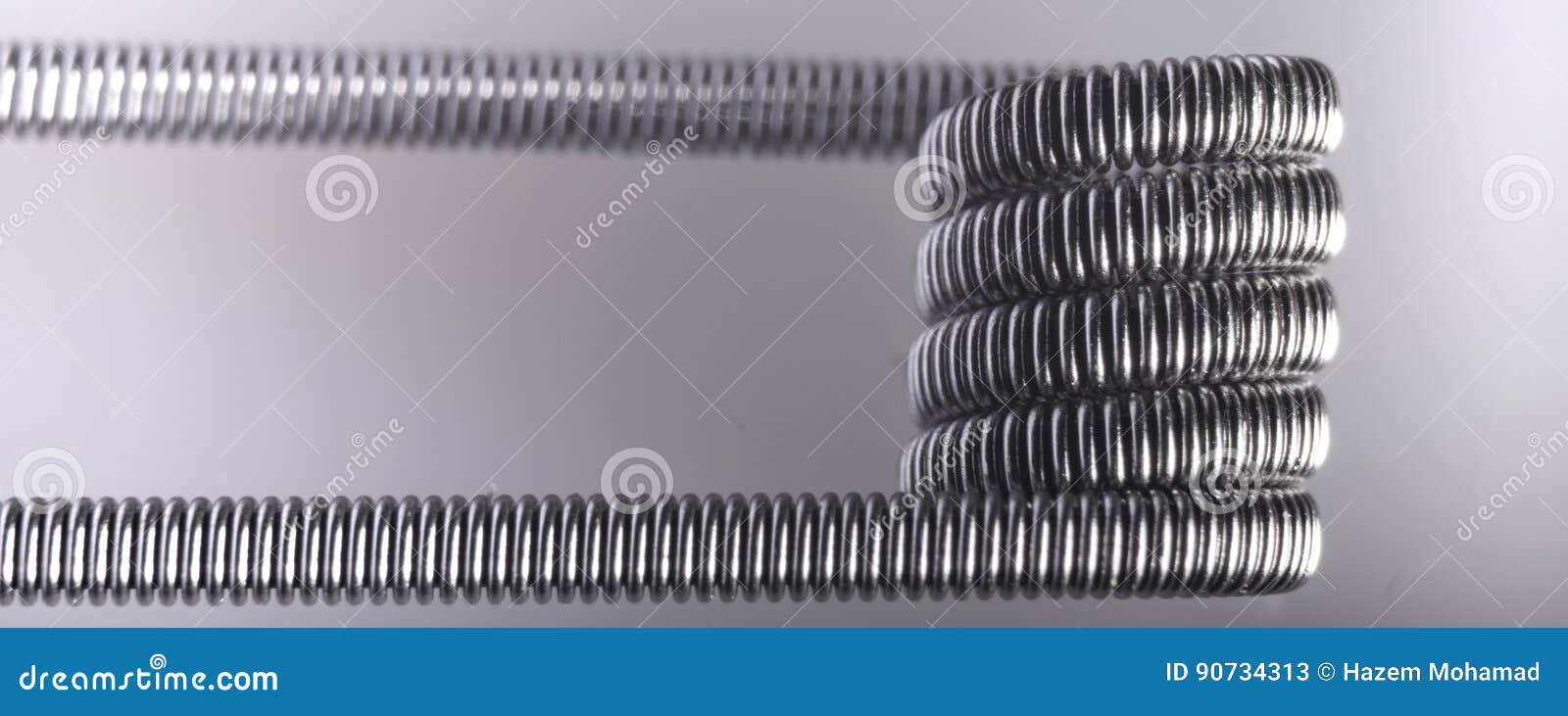 Twisted Multi Strand Vaping Coils Example. Stock Image - Image of ...