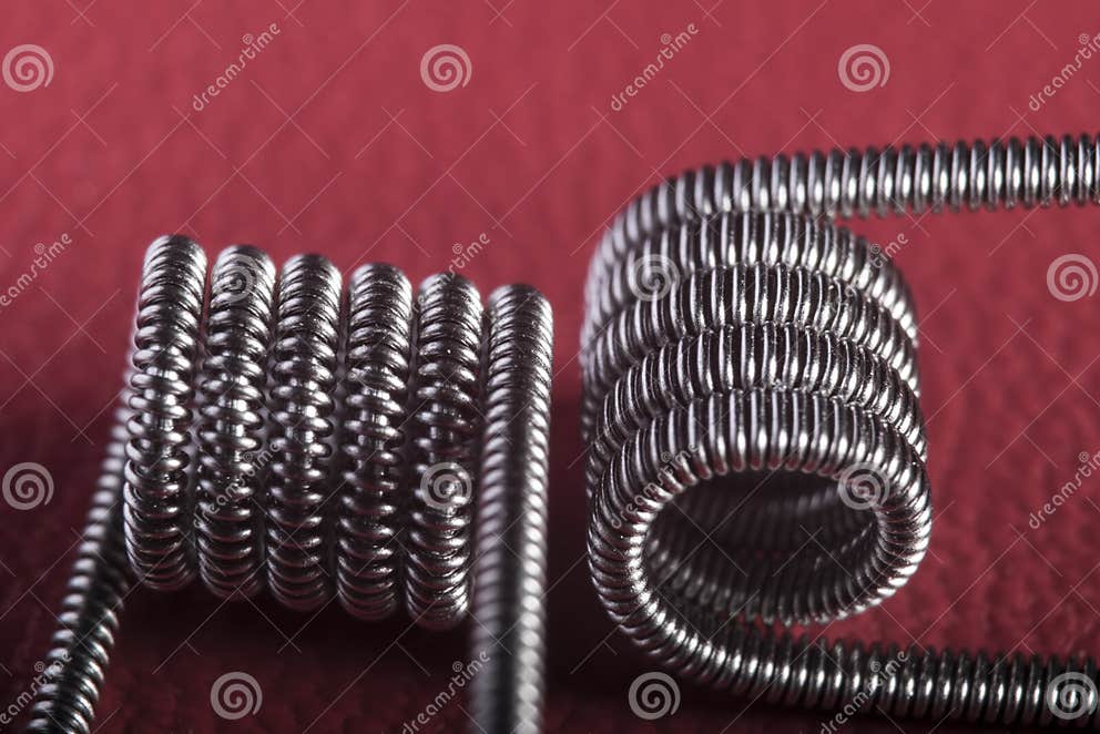 Twisted Multi Strand Vaping Coils Example. Stock Image - Image of ...